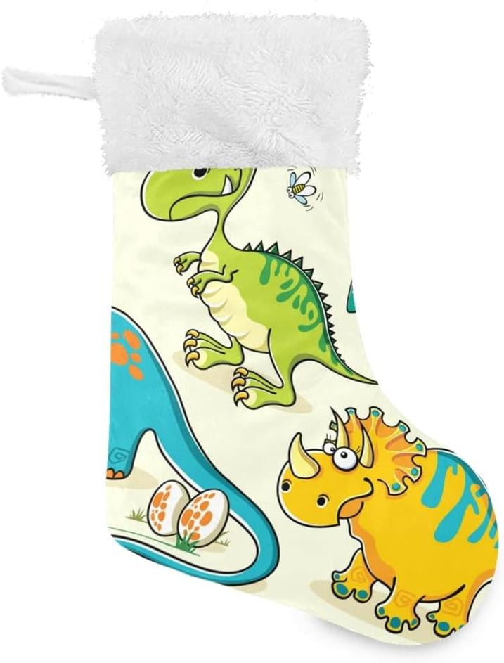 Coolnut Christmas Stocking Personalized Dinosaur Large Candy Stocking ...