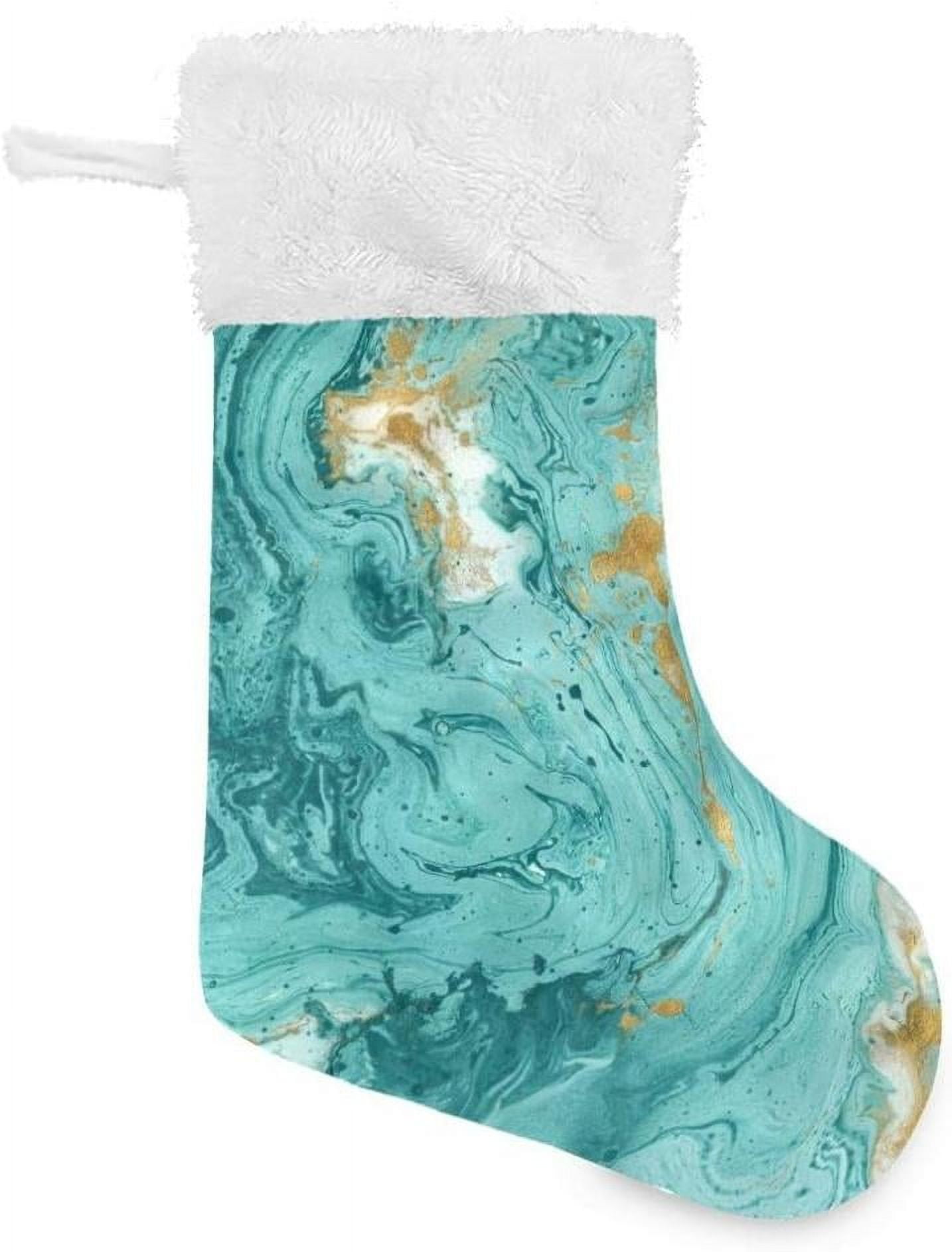 Coolnut Christmas Stocking Personalized Marble Texture Large Candy ...