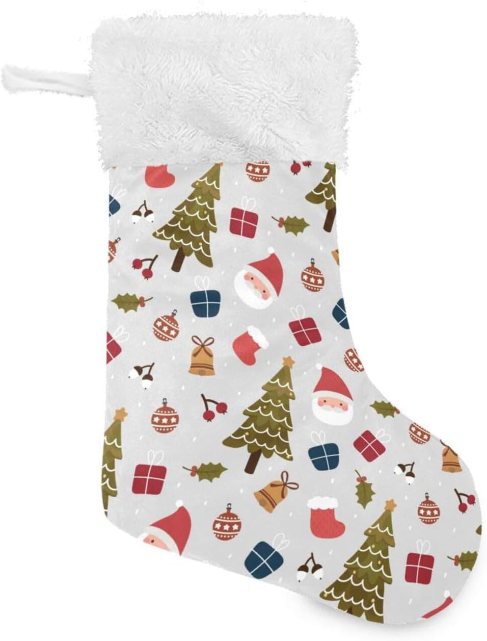 Coolnut Christmas Stocking Set of 1, Christmas Santa Claus Xmas ...