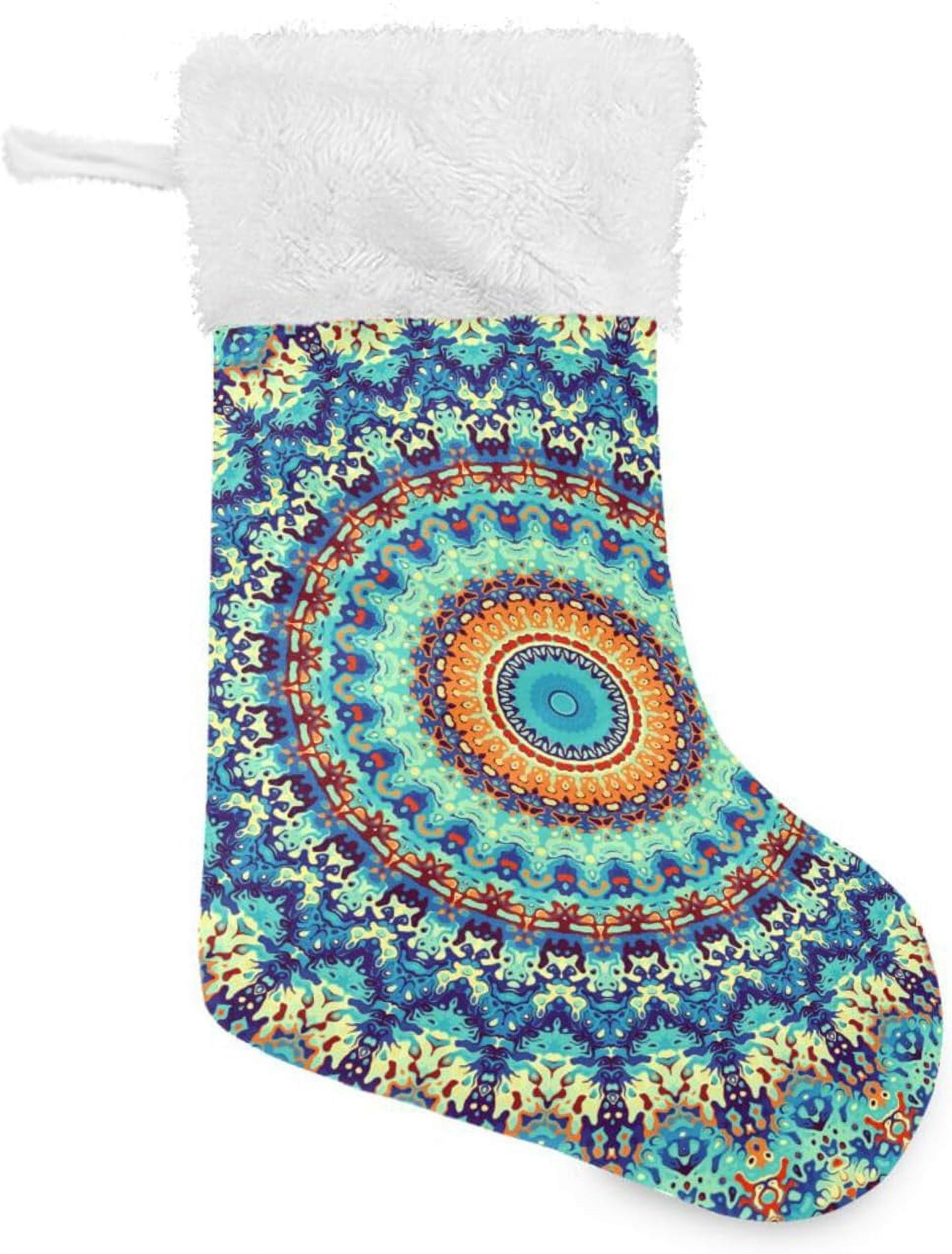 Coolnut Christmas Stockings 17 inch Round Mandala Boho Bohemian ...