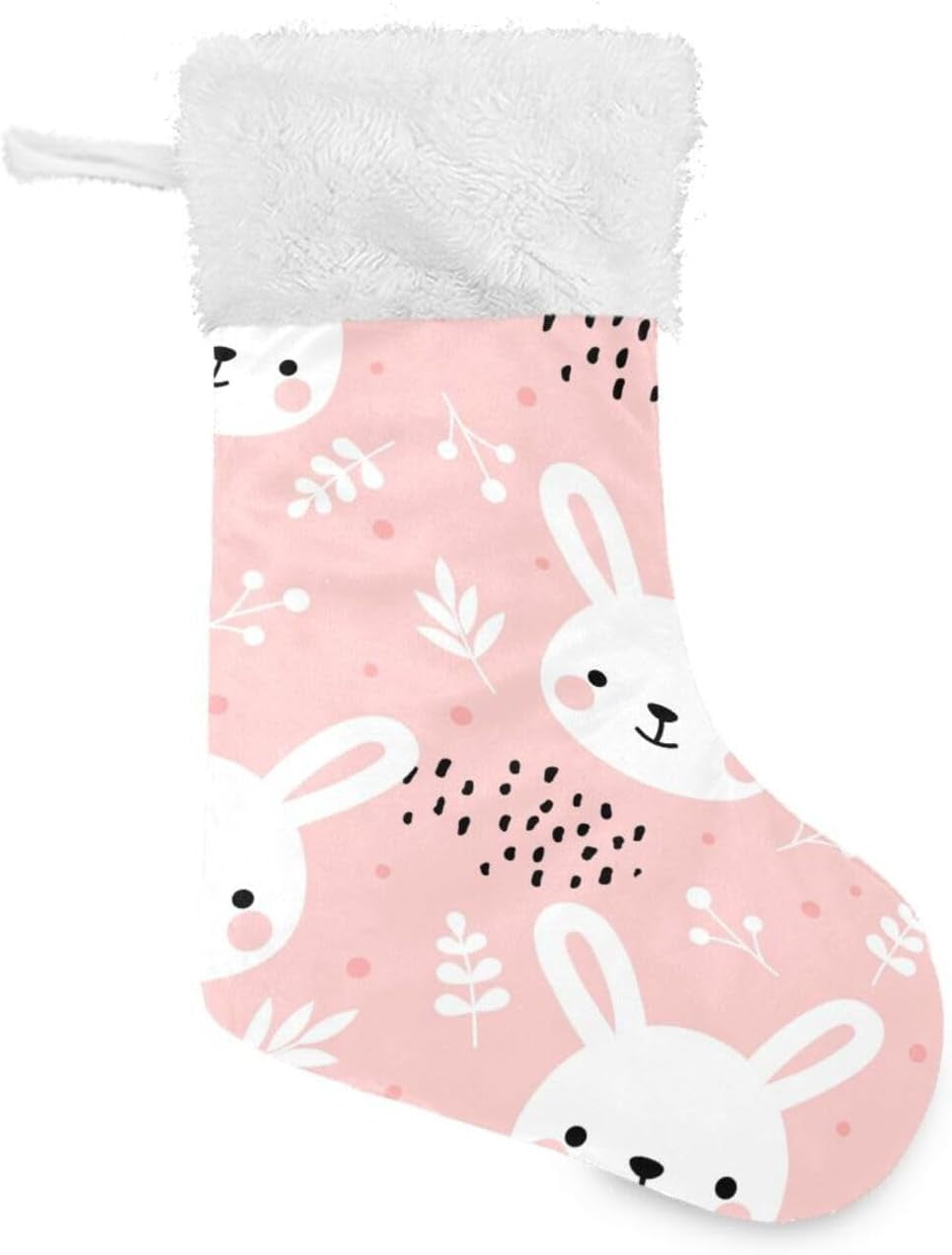 Coolnut Christmas Stockings, 2 Pack 17 Inches Cute Rabbit Large Size ...