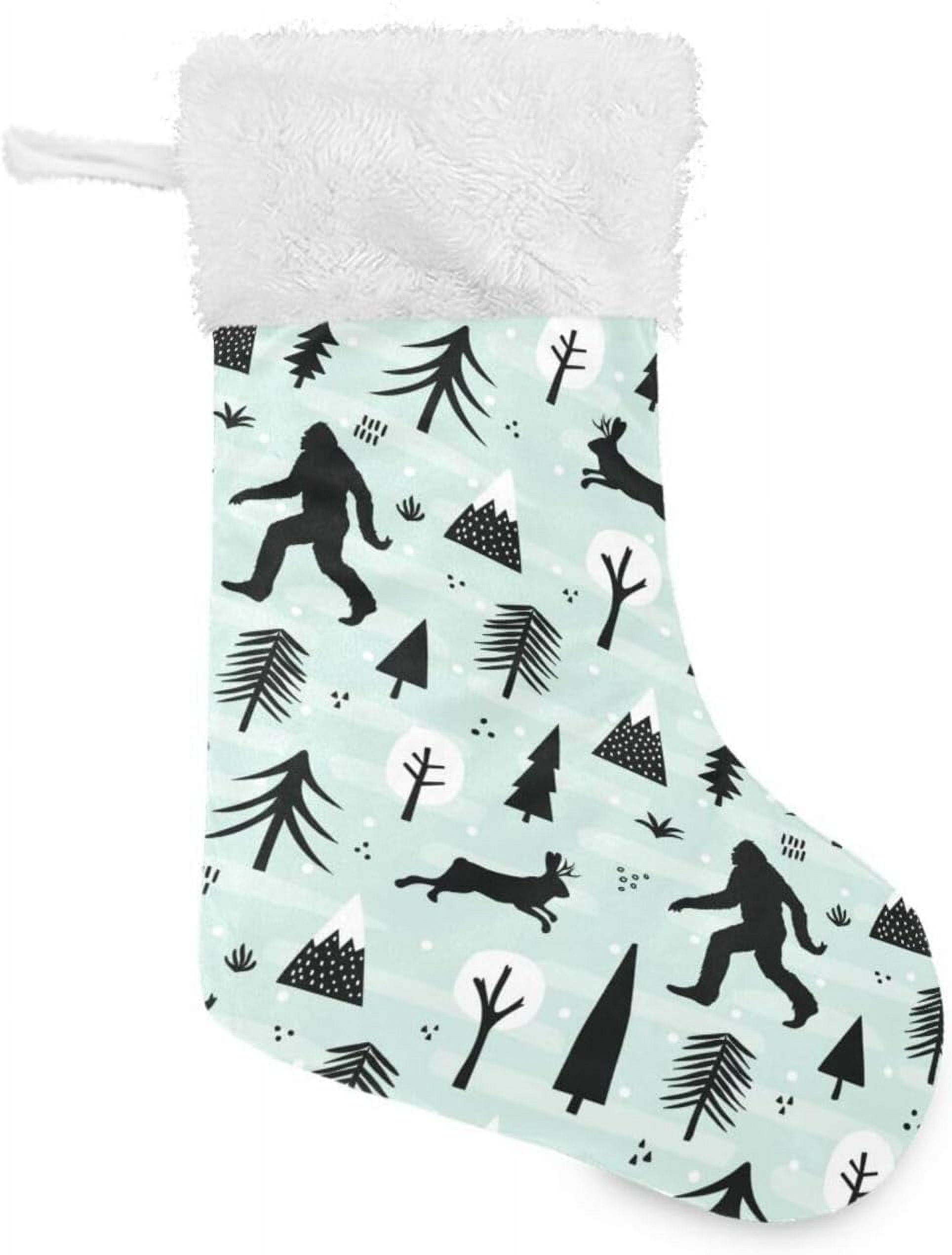 Coolnut Christmas Stockings, 2 Pack 17 Inches Jackalope Large Size Xmas ...