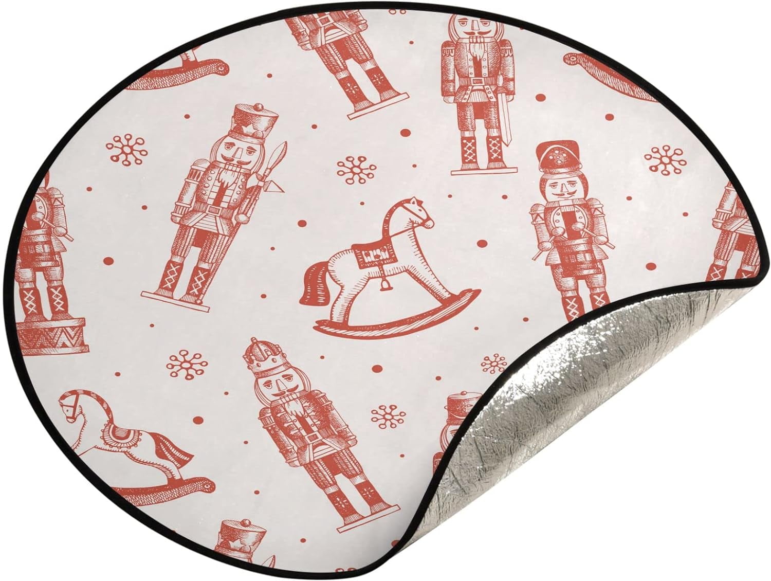 Coolnut Christmas Xmas Nutcrackers Christmas Tree Mats Waterproof Tree ...