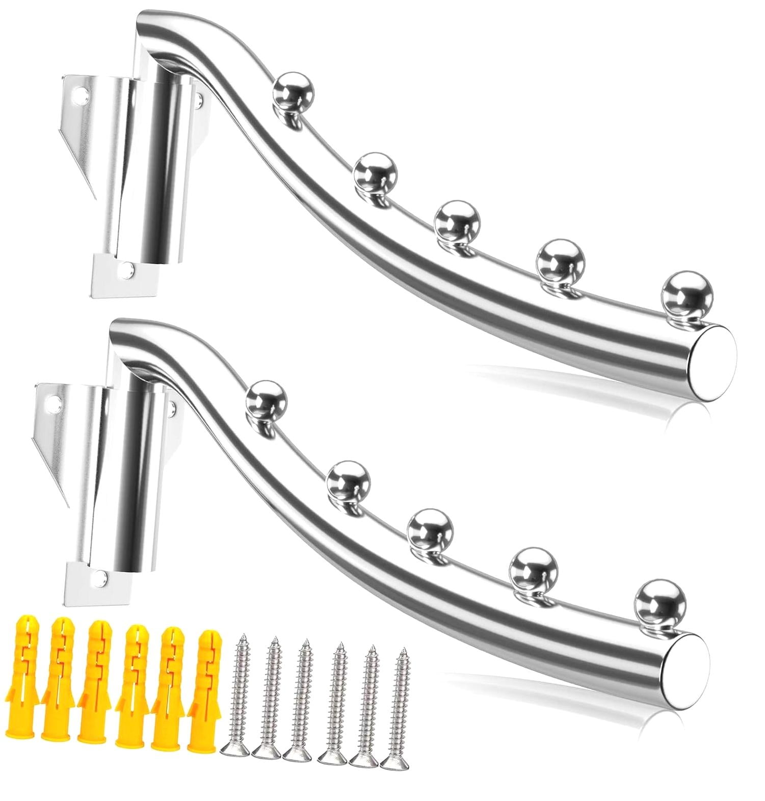 Coolnut Clothes Drying Rack Folding Wall Mount, Wall Mounted Swivel ...