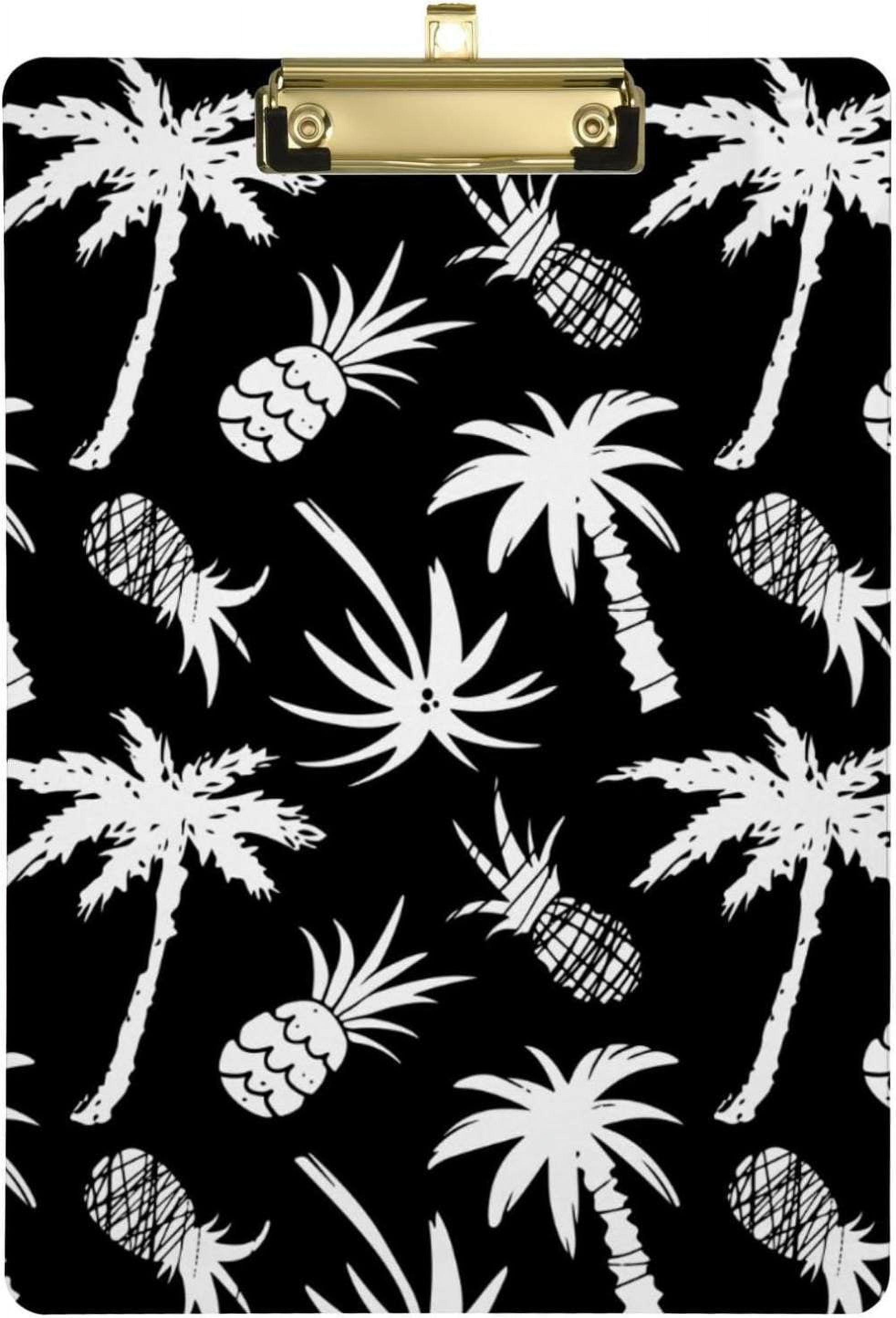 Coolnut Coconut Palm Tree Clipboard, Acrylic Standard A4 Letter Size ...