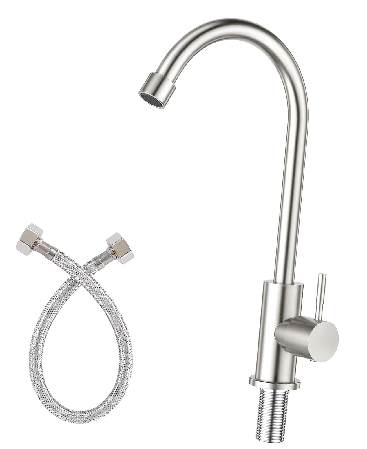 Coolnut Cold Water Only Kitchen for Outdoor Sink, Single Hole High Arc ...