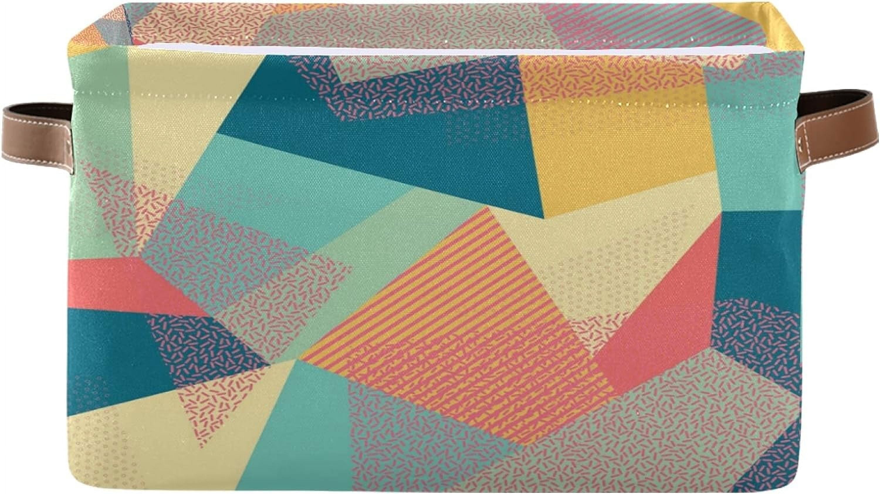 Coolnut Colorful Abstract Storage Bin for Toy Storage Basket Dirty ...