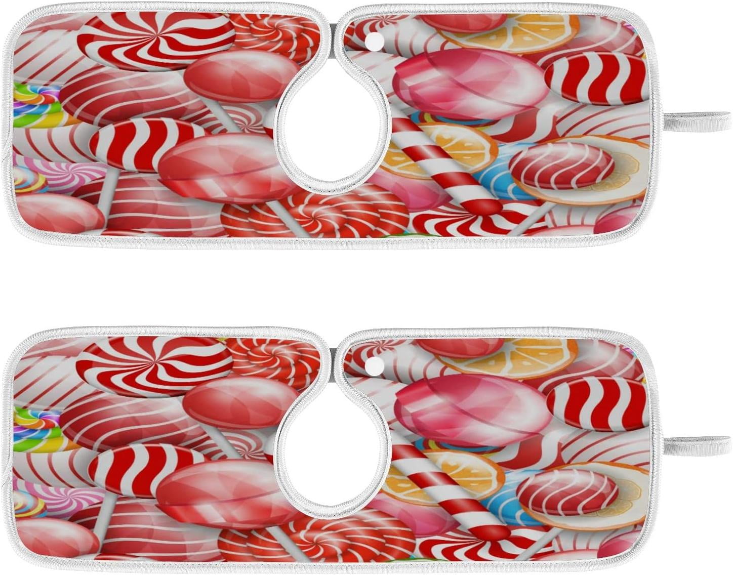 Coolnut Colorful Candy Cane Sink Splash Guard for Faucet 2 Packs Faucet ...