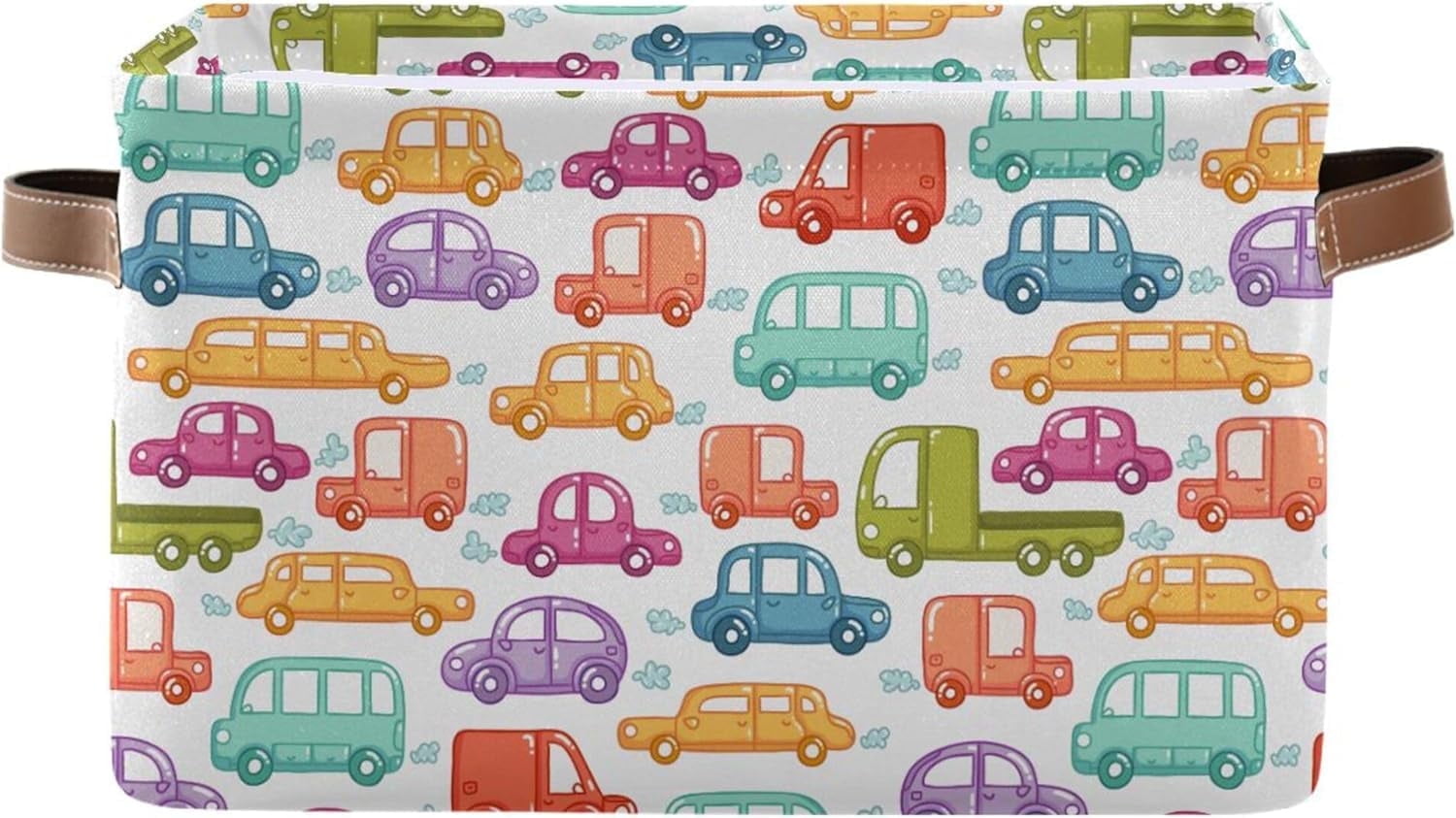 Coolnut Colorful Cars Storage Basket Foldable Storage Bin, Canvas ...