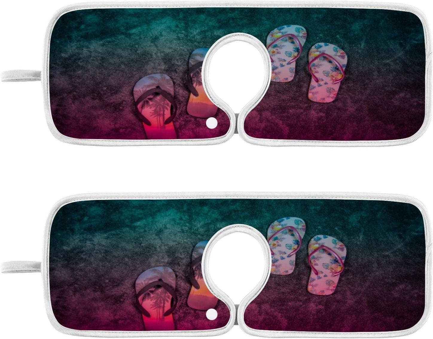 Coolnut Colorful Flip Flop Sink Splash Guard for Faucet 2 Packs Faucet ...