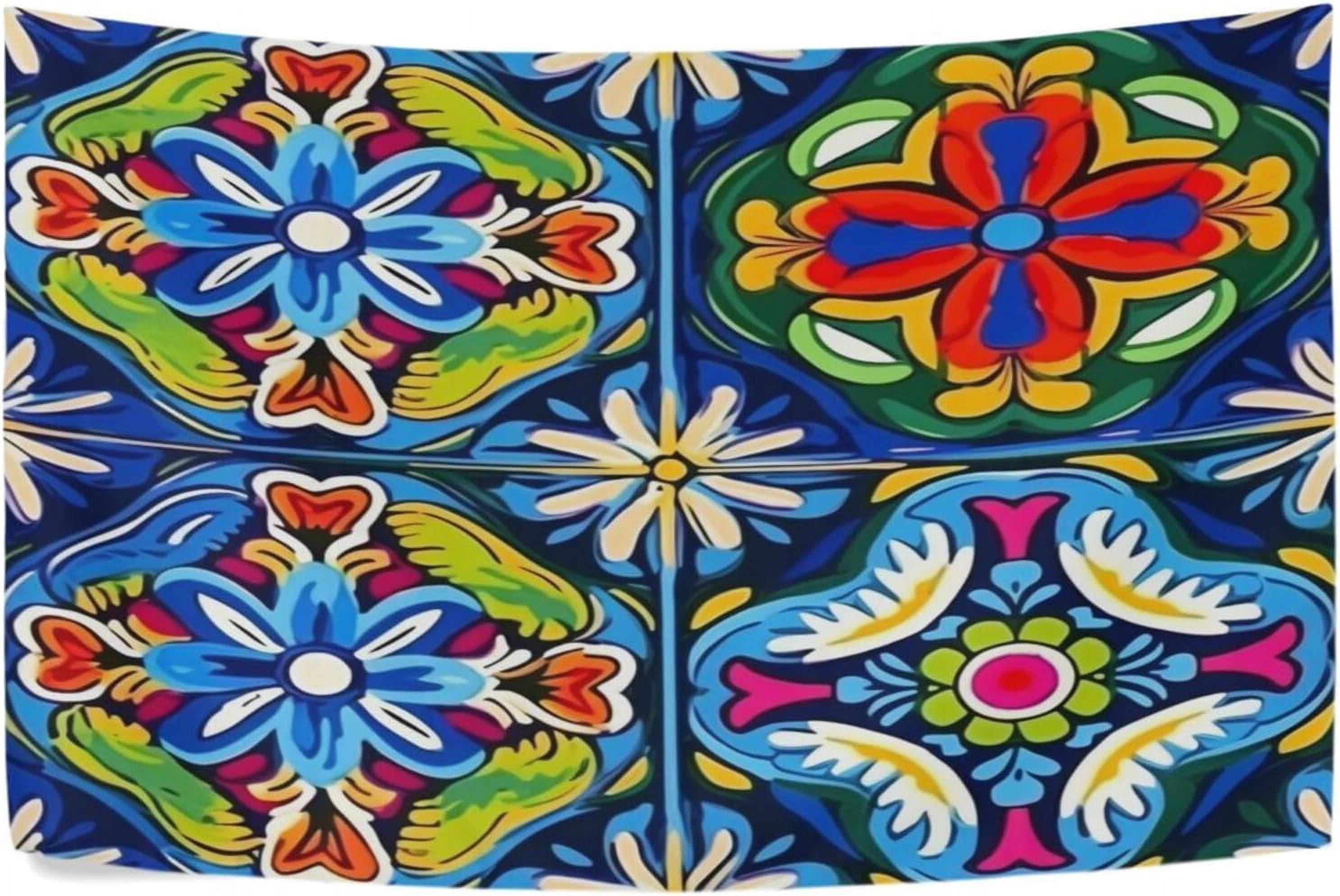 Coolnut Colorful Flower Tapestry Hippie Wall Hanging Tapestries ...