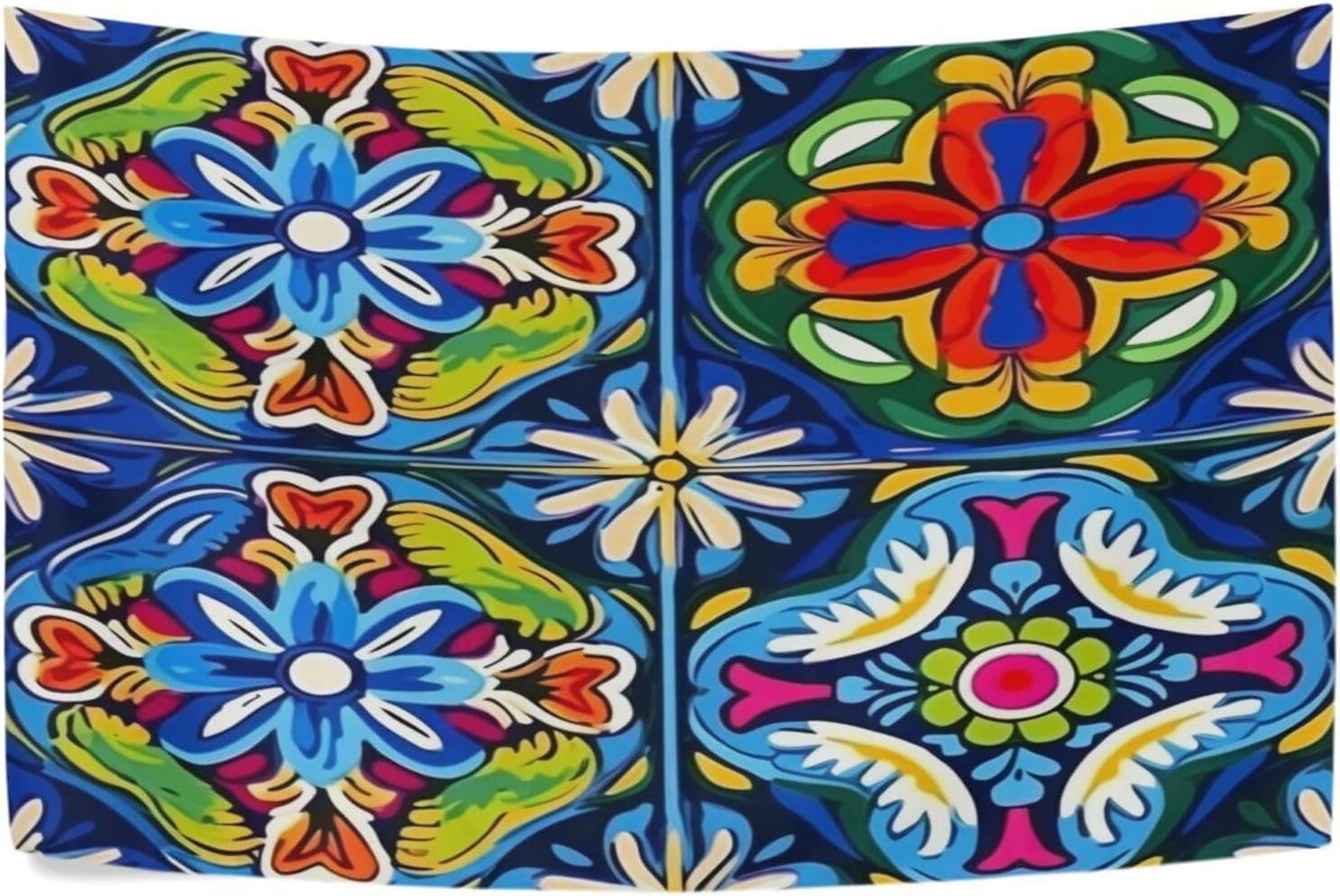 Coolnut Colorful Flower Tapestry Hippie Wall Hanging Tapestries ...