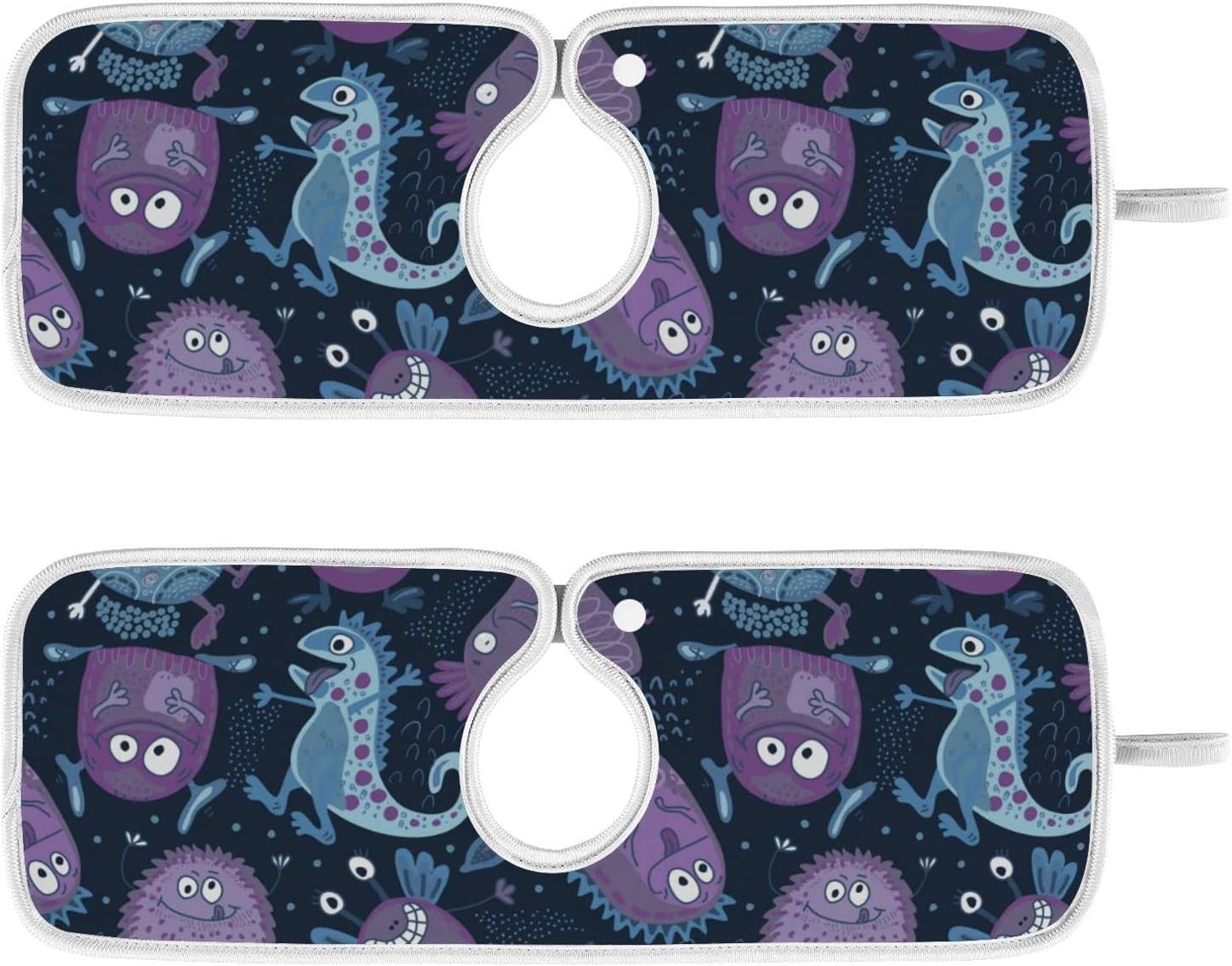 Coolnut Colorful Funny Monsters 2PCS Faucet Absorbent Mat Kitchen ...
