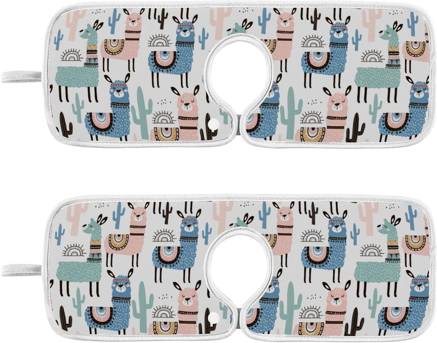 Coolnut Colorful Llama Cactus Sink Splash Guard for Faucet 2 Packs ...