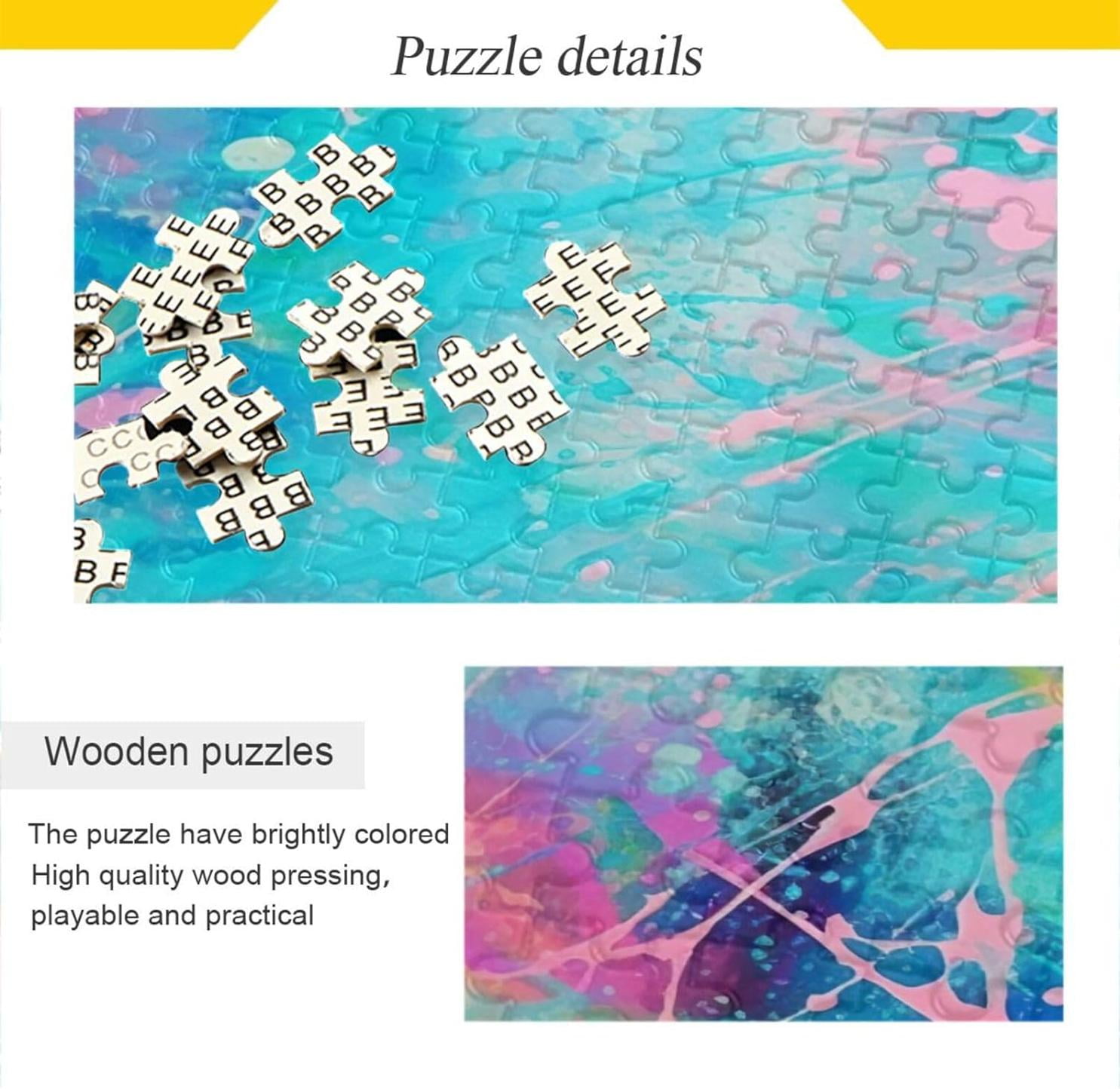 Coolnut Colorful Paint Splash Puzzles for Adults and Kids 1000 Pieces ...