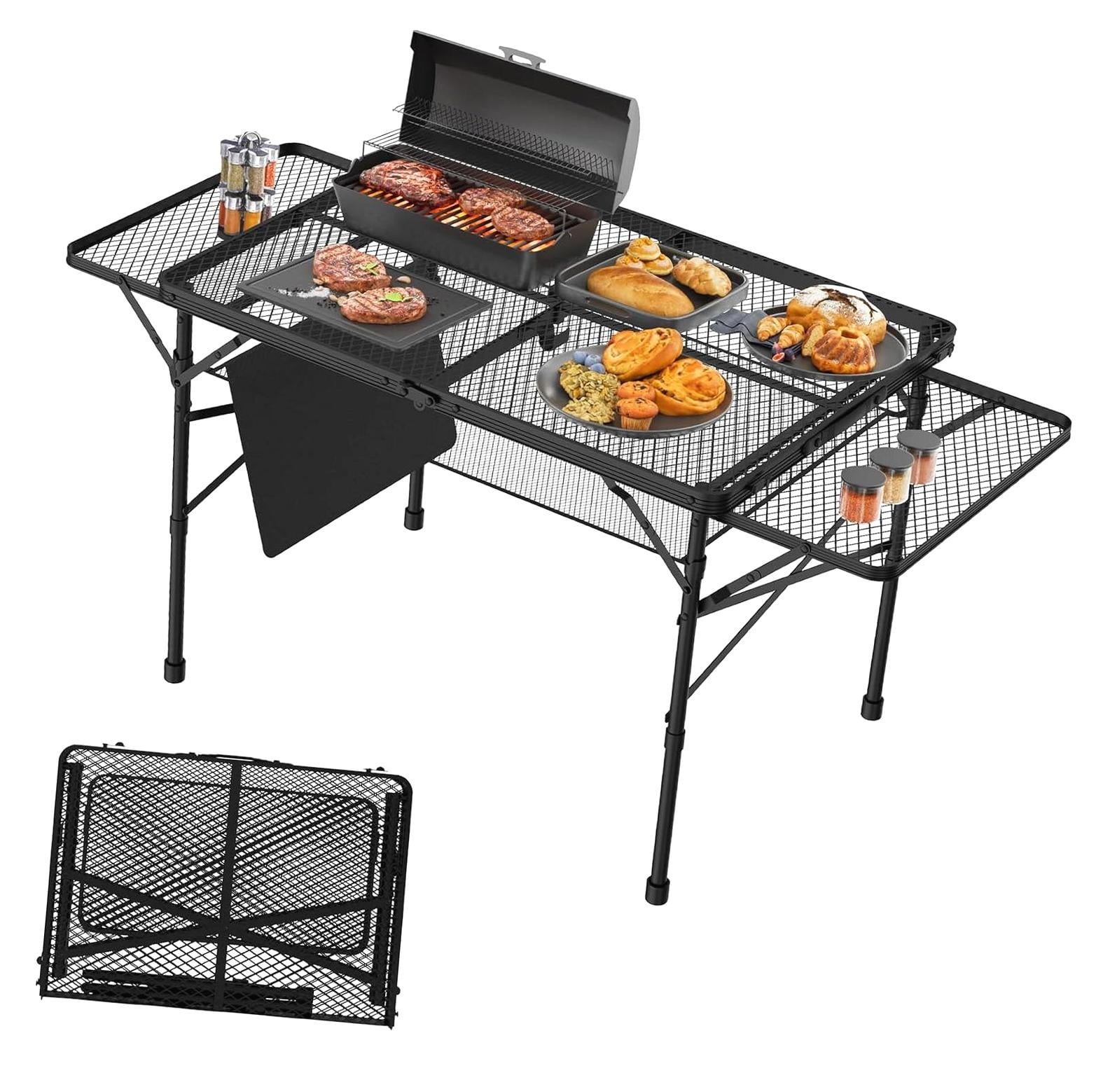 Coolnut Compact Foldable Grill Table Featuring a Sink, Lightweight ...