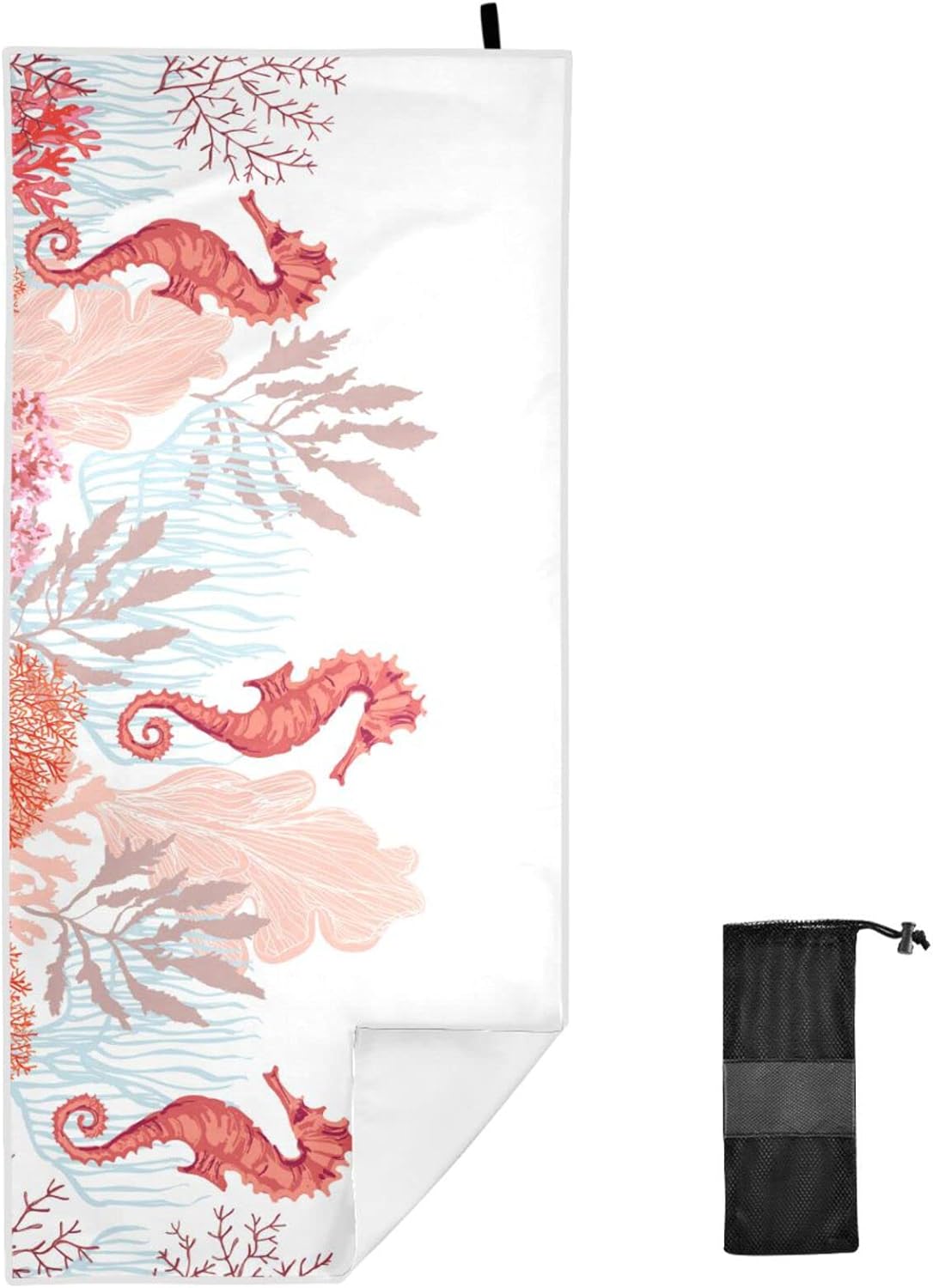 Coolnut Corals Sea Beach Towel, Fast Drying Extra Large Sand Free ...