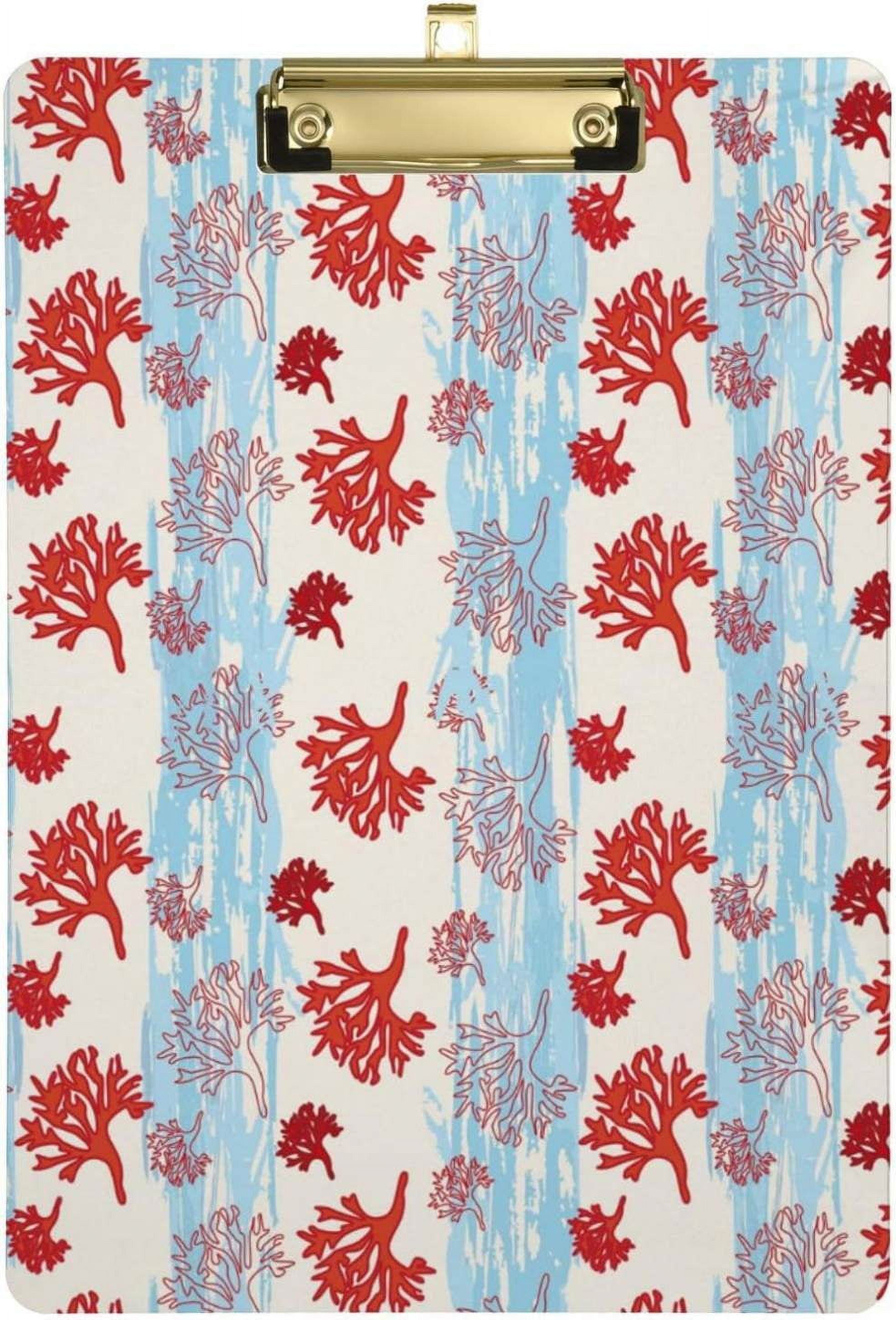 Coolnut Corals Seashells Clipboard, Acrylic Standard A4 Letter Size ...