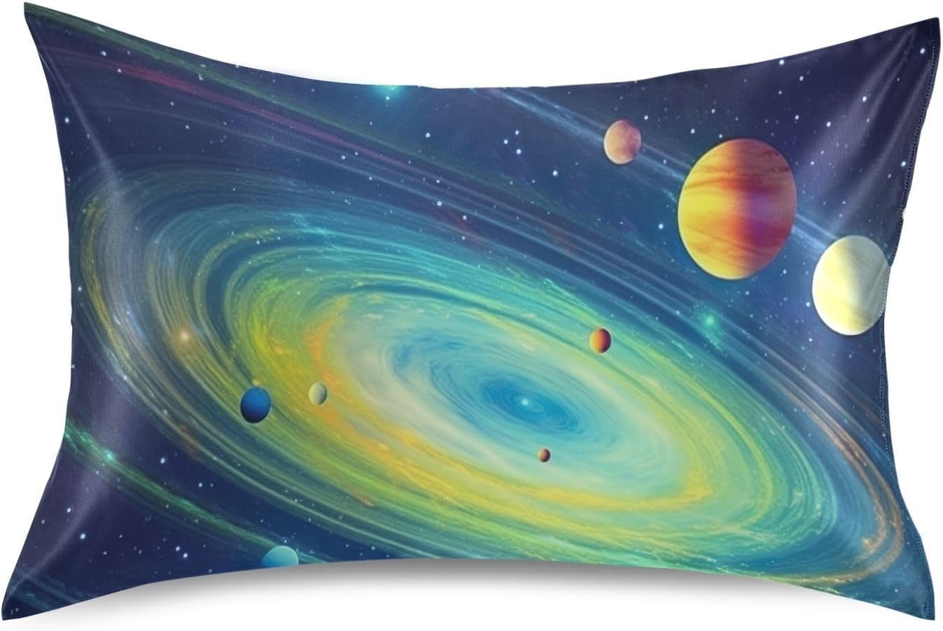 Coolnut Cosmic Solar System Pillowcase for Hair and Skin Silk ...