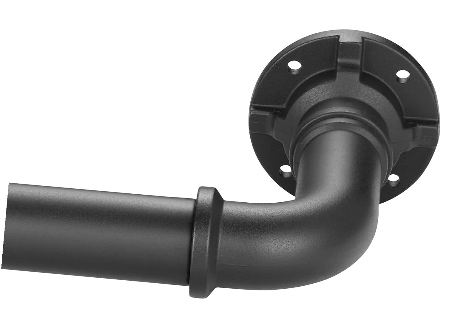 Coolnut Curtain Rod for , Wrap Around Industrial Style, 1 Inch Curtain ...