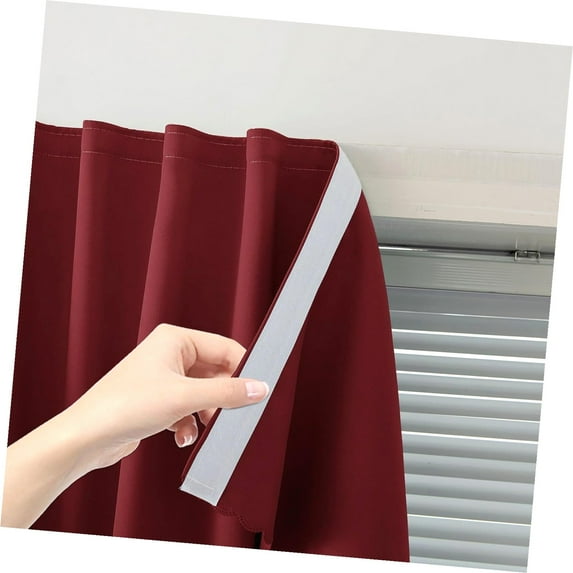 Coolnut Curtains, Stick- Curtain Shades Window Cover Curtains Room ...