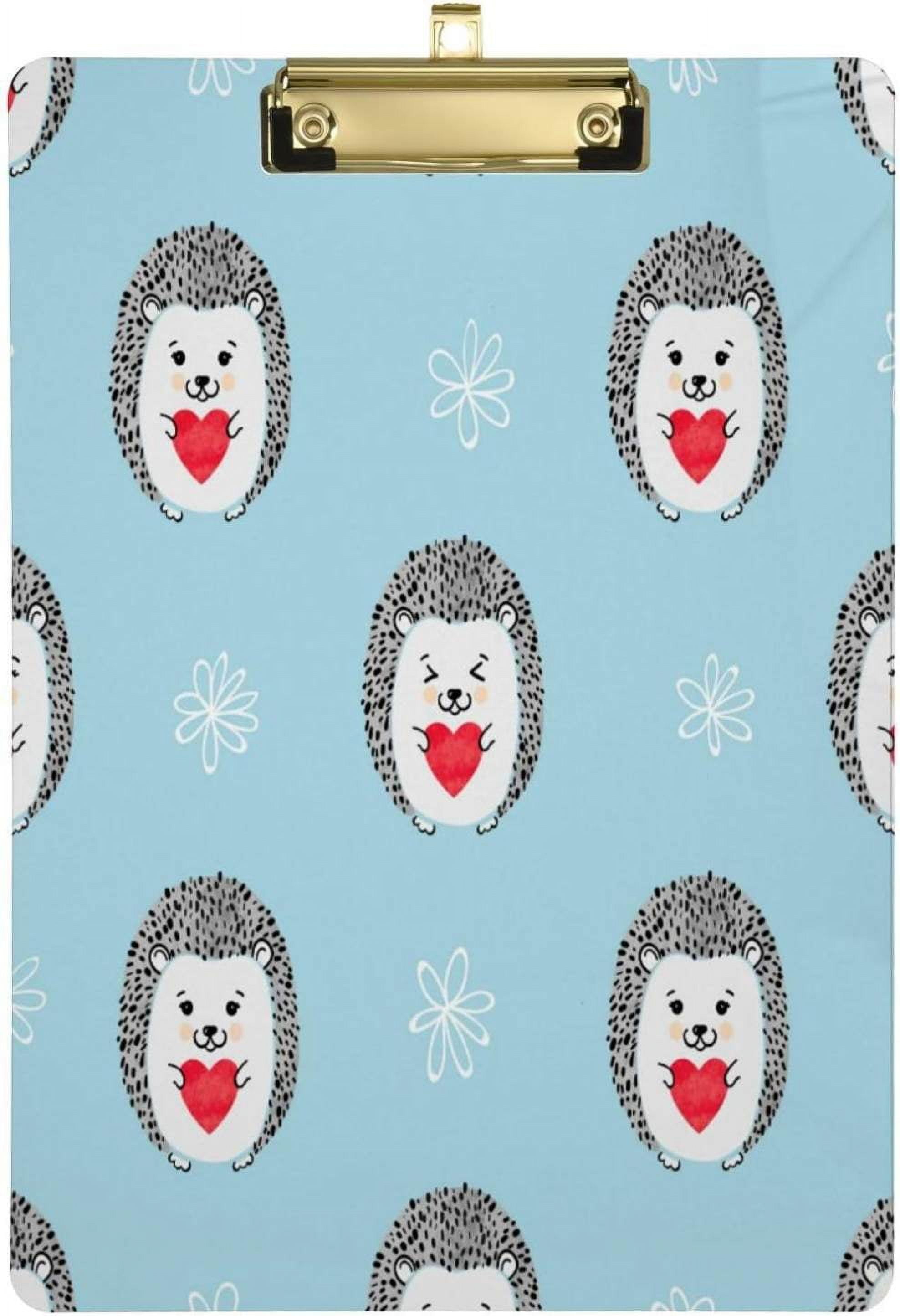 Coolnut Cute Animal Baby Hedgehogs Love Heart Forest Flower Acrylic ...