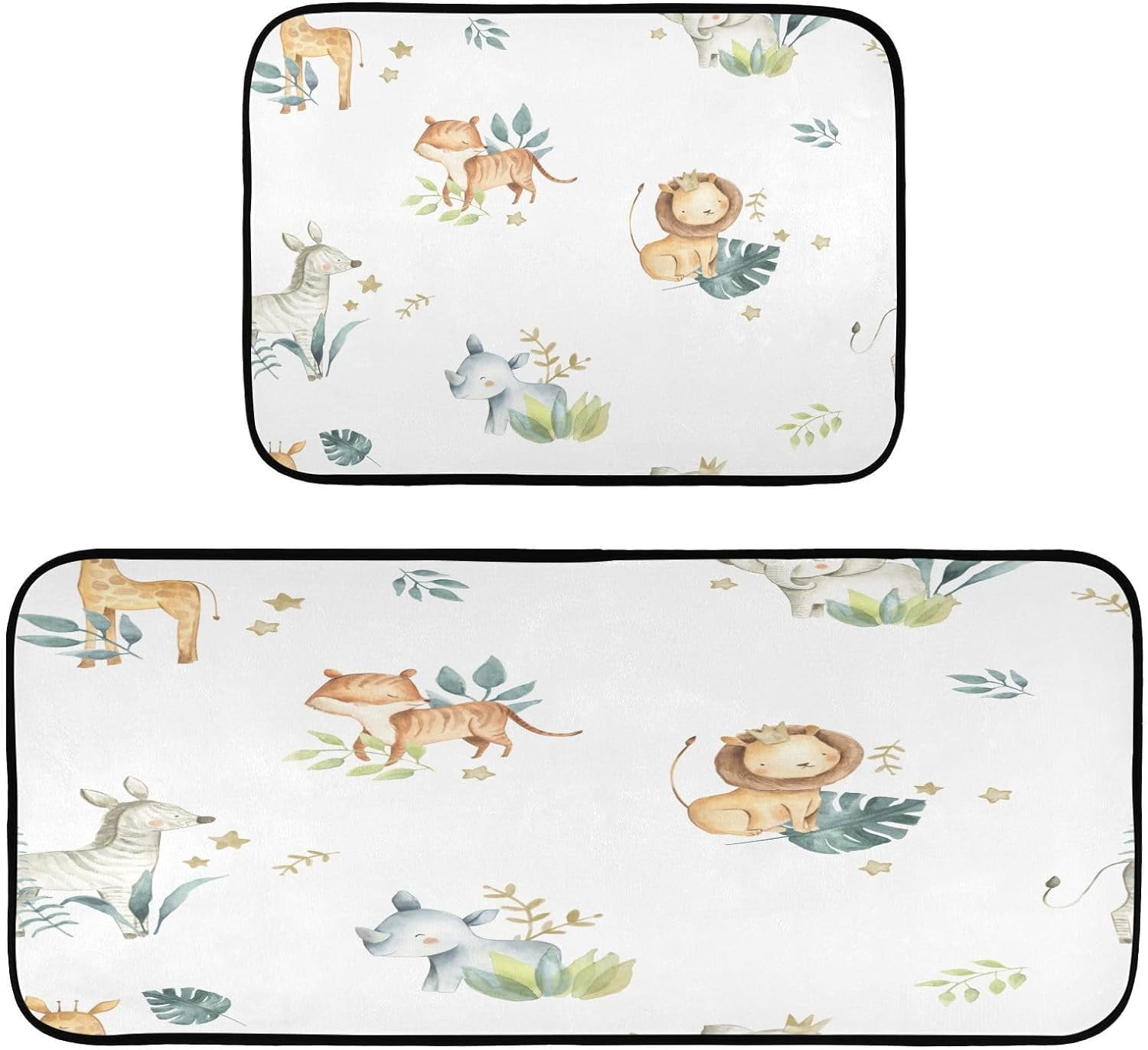 Coolnut Cute Cartoon Animals Kitchen Mat - Cushioned Anti Fatigue ...