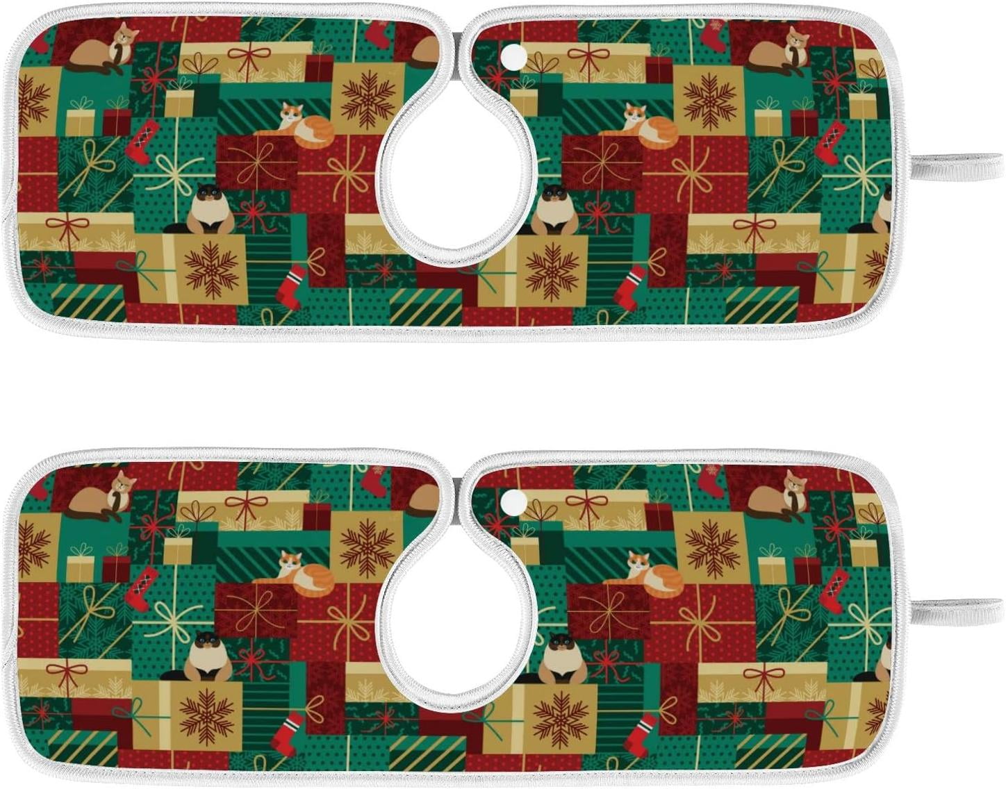 Coolnut Cute Cats Gift Boxes Kitchen Sink Splash Guard 2 Packs Faucet ...