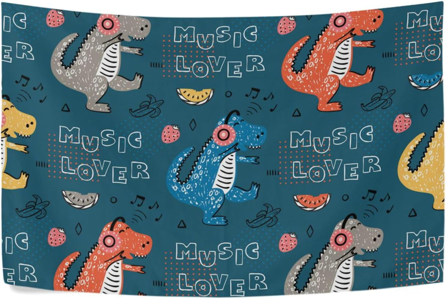 Coolnut Cute Dinosaur Tapestry Washable Polyester Art Wall Hanging ...