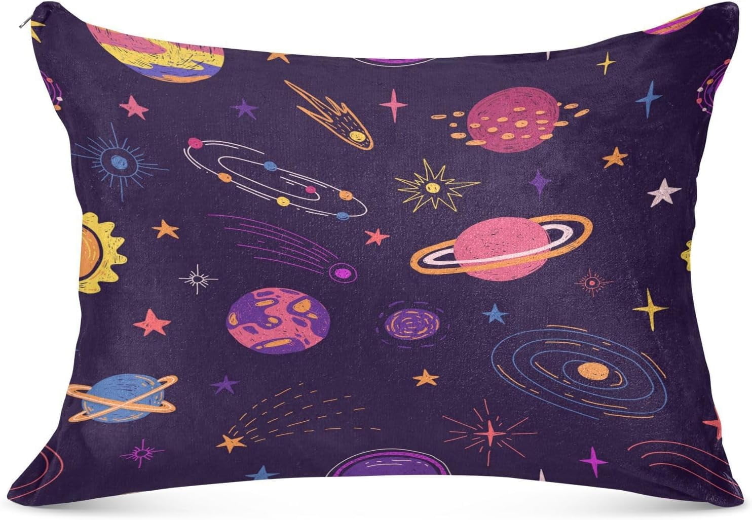 Coolnut Cute Galaxy Space Planet Universe Star Zipped Velvet ...