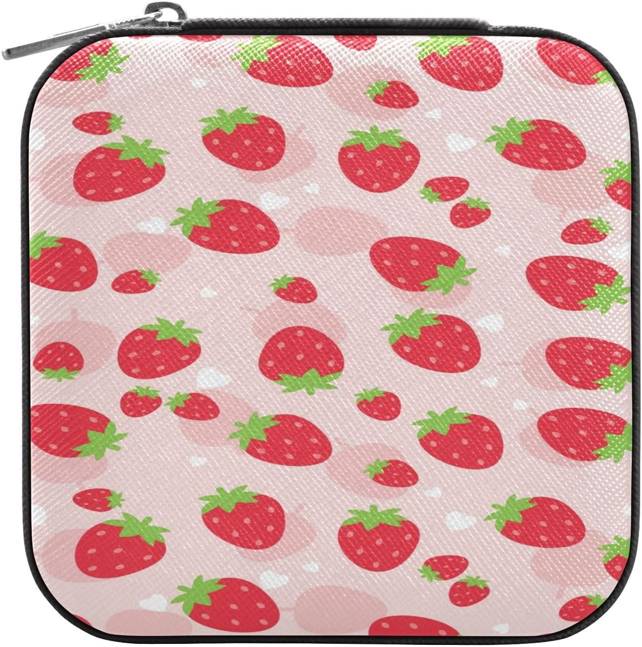 Coolnut Cute Kawaii Strawberry Travel Jewelry Organizer Case, Portable ...
