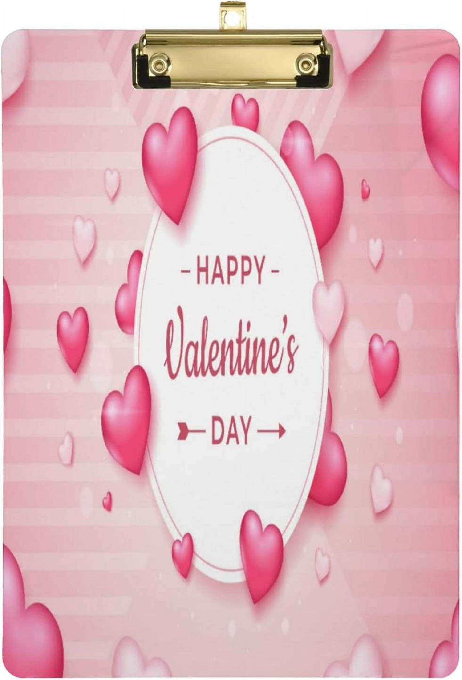 Coolnut Cute Little Love Heart 12.5"x9" Clipboard, Acrylic Fashion ...