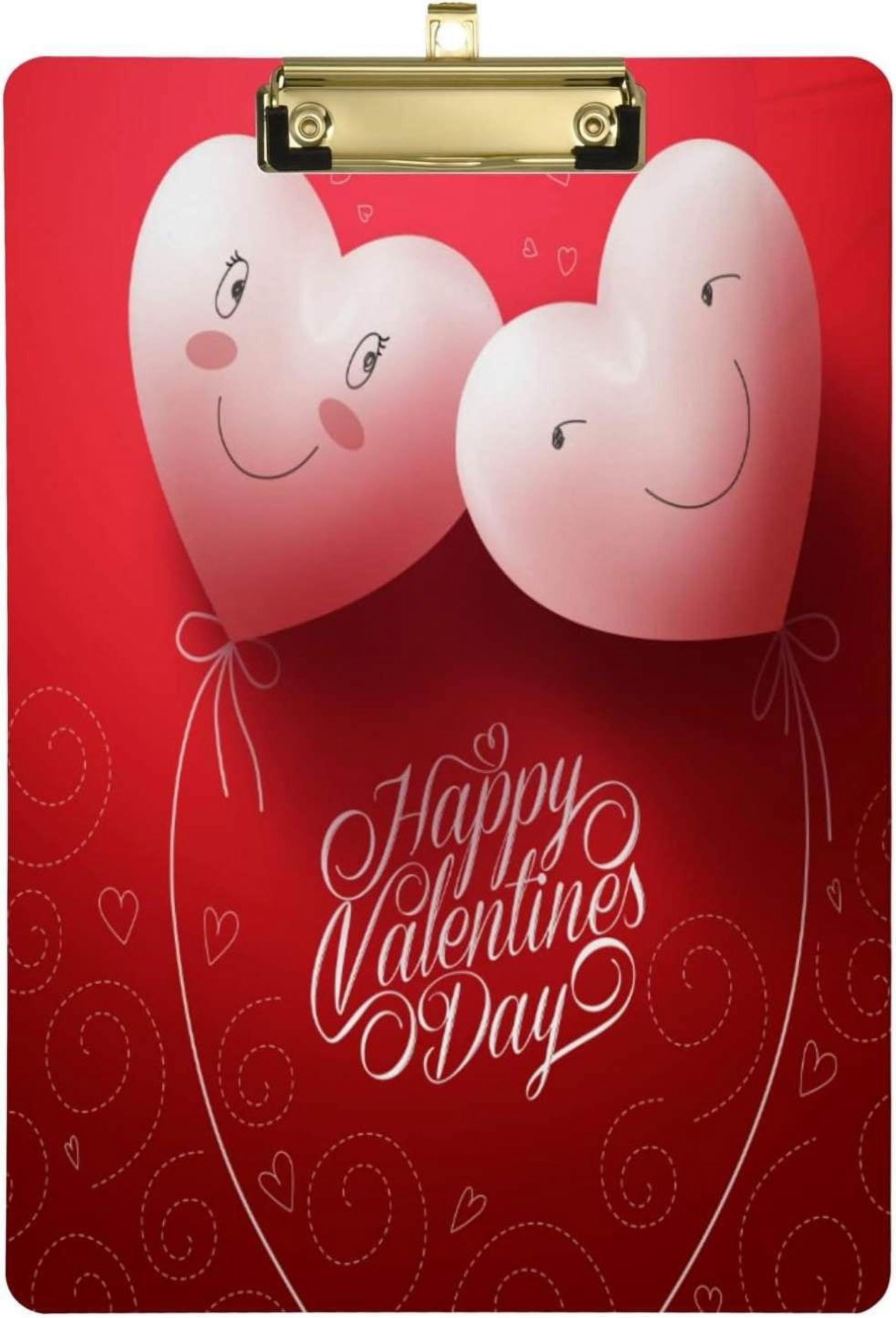 Coolnut Cute Love Balloon 12.5"x9" Clipboard, Acrylic Fashion Letter A4 ...