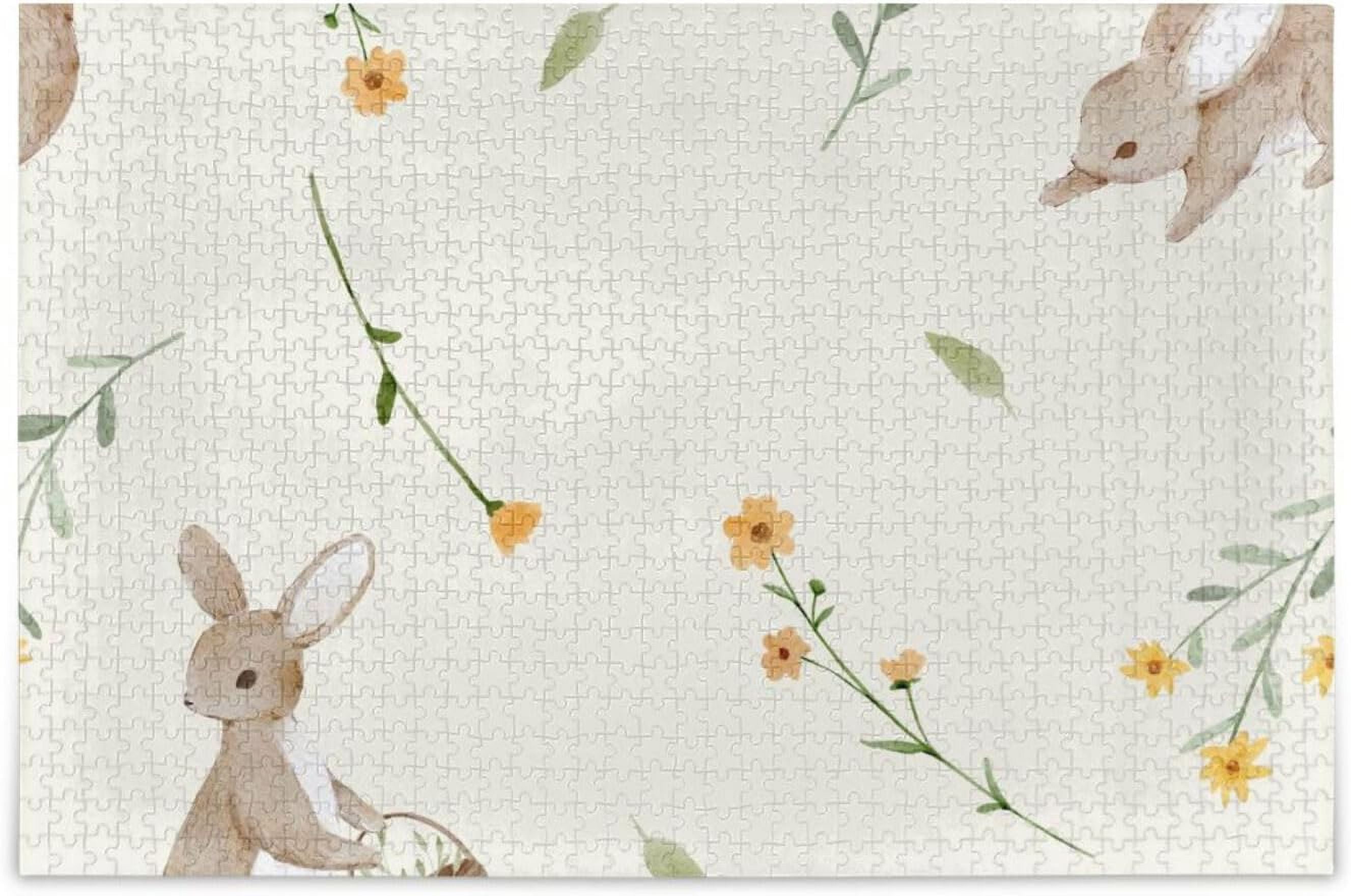 Coolnut Cute Rabbit Jigsaw Puzzle for Adults Teens Kids, 1000 Pieces ...