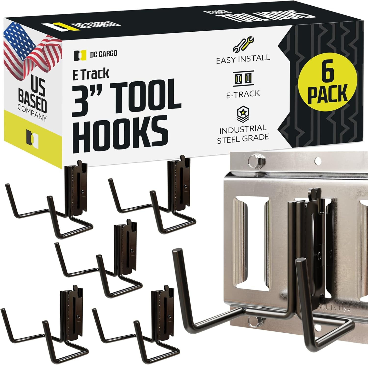 Coolnut DC Cargo - Dual Arm Tool Hook Hanger E Track Accessories 3 ...