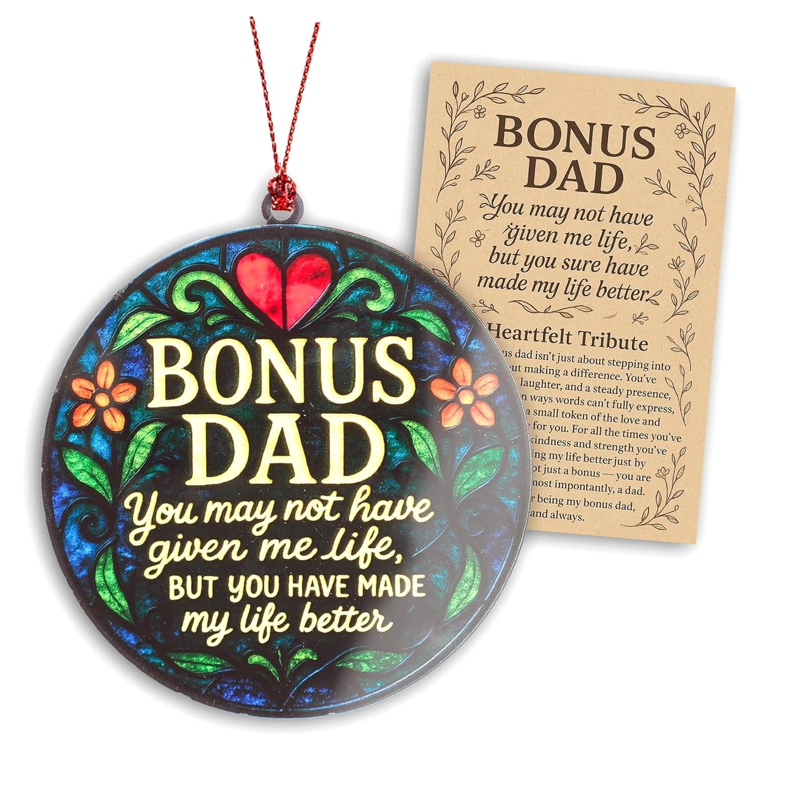 Coolnut Dad Step Dad Ornament from Son, Daughter Step Father 2025 ...