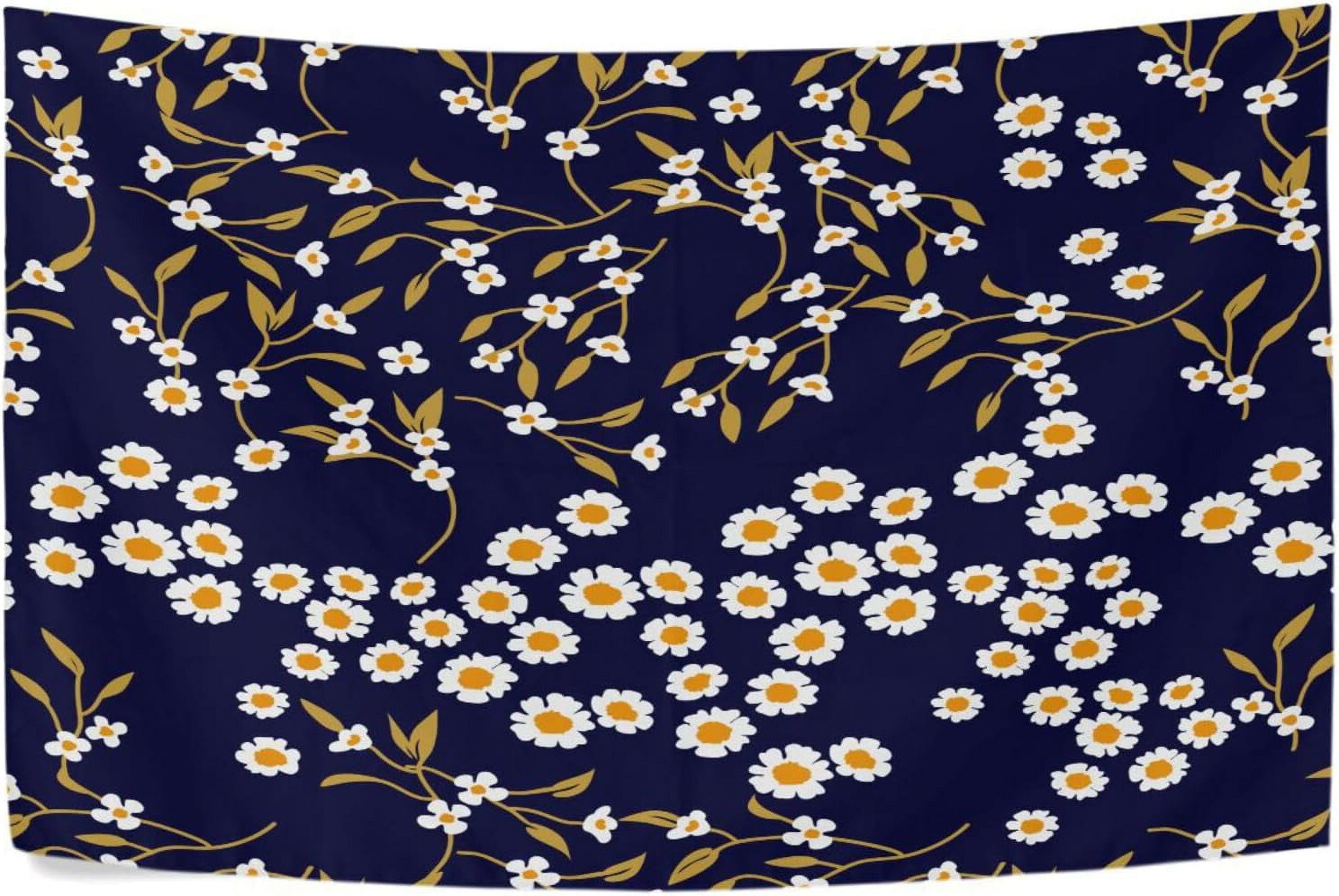 Coolnut Daisy Tapestry Aesthetic Tapestry Wall Hanging 90" x 60" Inches ...