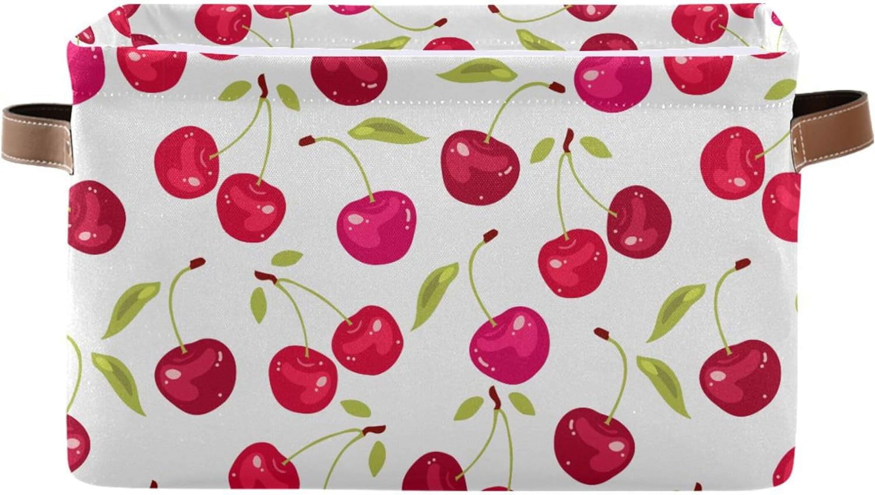 Coolnut Delicious Cherries Storage Cubes Organizer with Handles ...