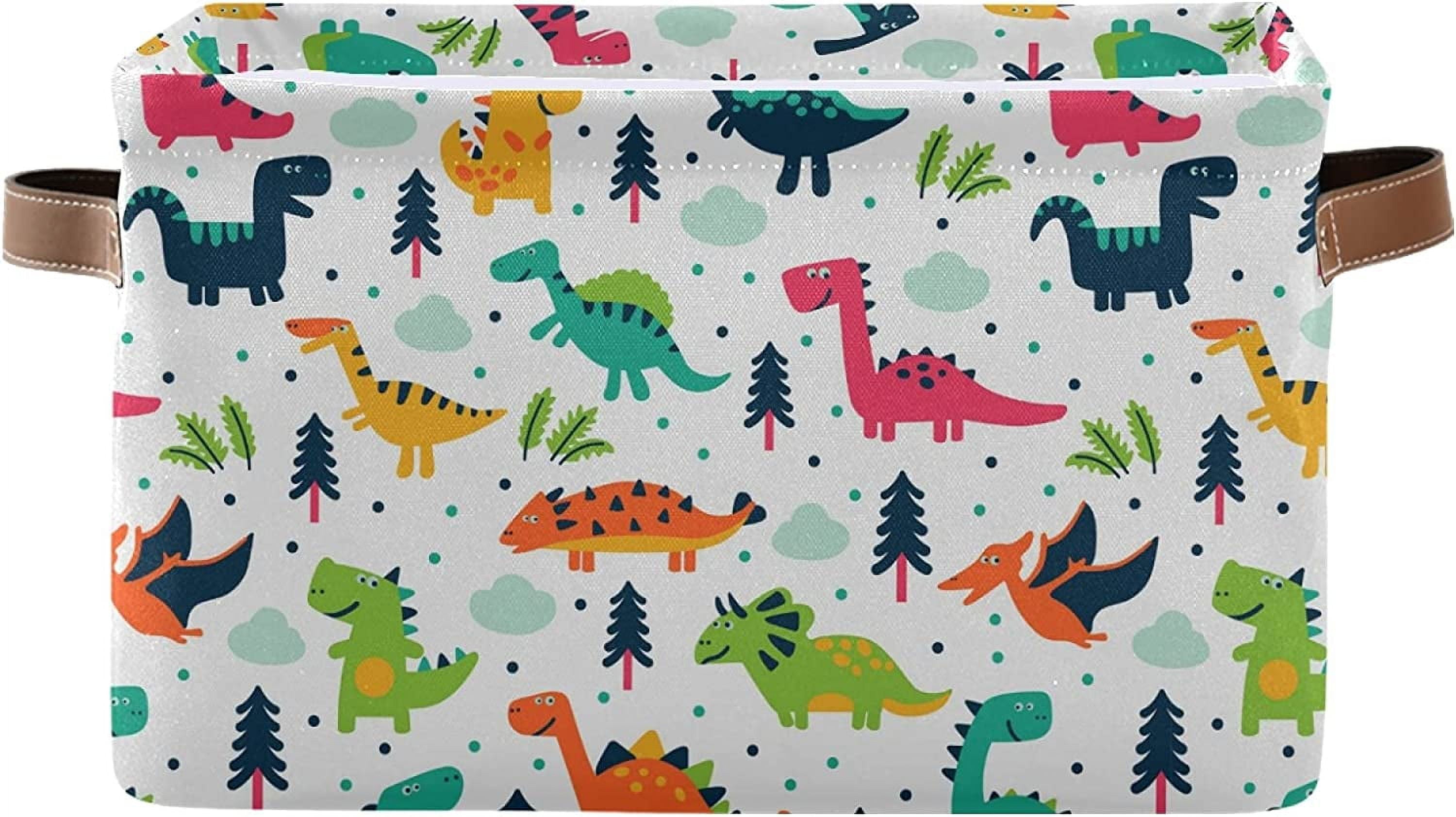 Coolnut Dinosaur Storage Basket Square Collapsible Laundry Hamper ...