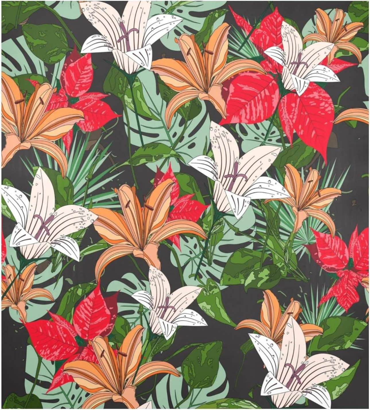 Coolnut Dishwasher Magnet Cover 23"Wx26"H ,Exotic Floral Farmhouse ...