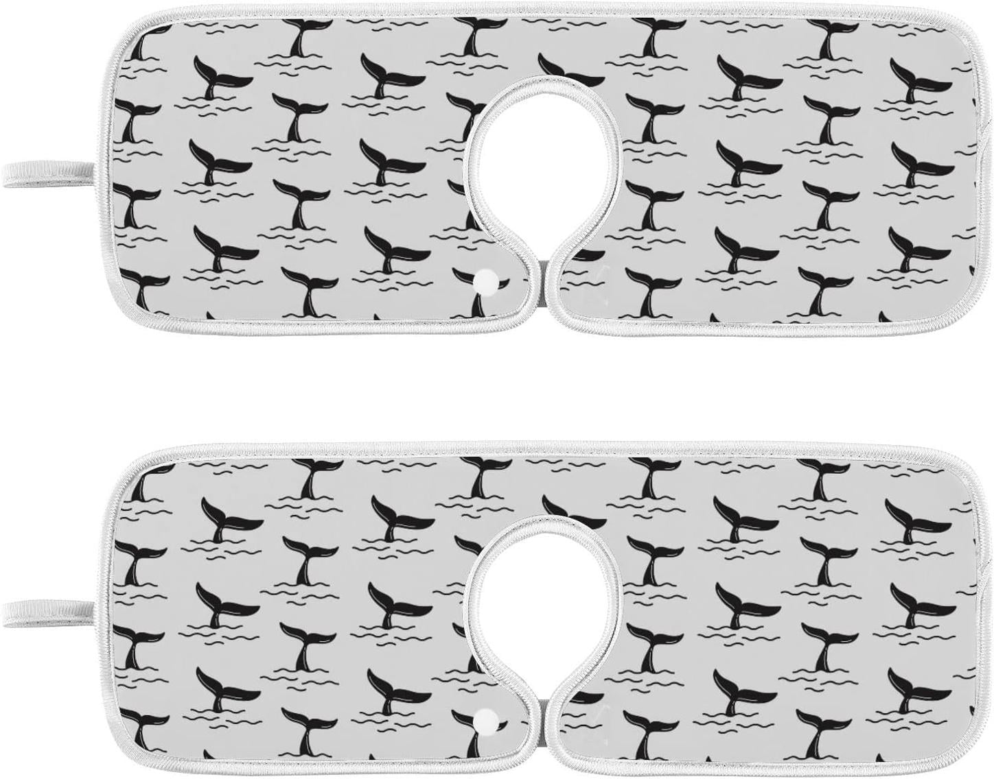 Coolnut Dolphin Shark Whale Tail Sink Splash Guard for Faucet 2 Packs ...