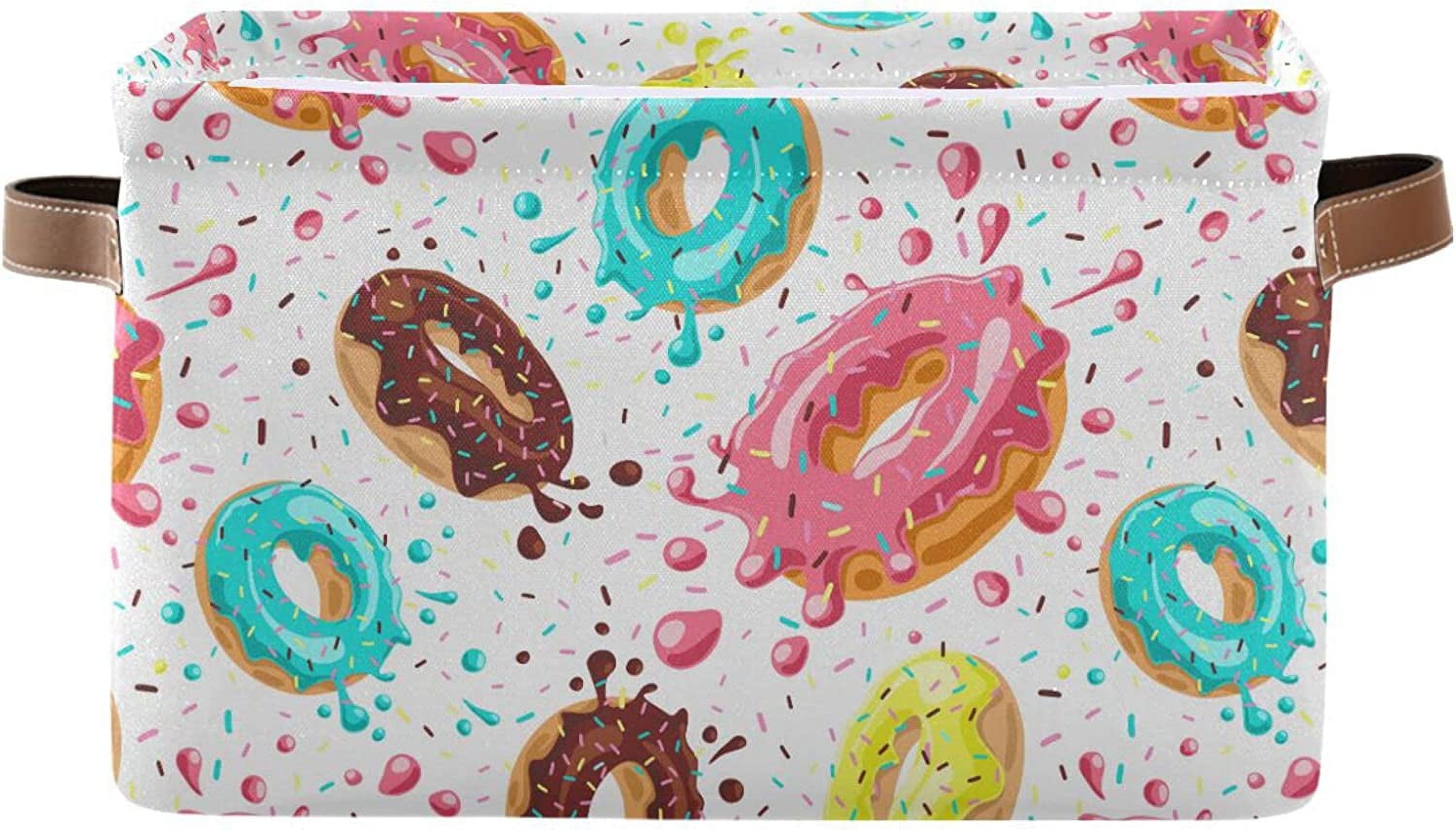 Coolnut Donut Storage Basket Storage Bin Organizer Basket, Foldable ...