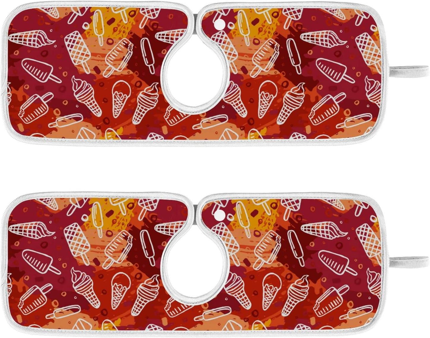 Coolnut Doodle Sink Splash Guard for Faucet 2 Packs Faucet Absorbent ...