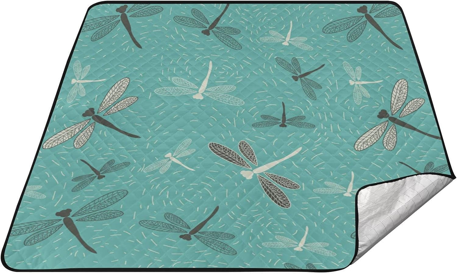 Coolnut Dragonfly Large Picnic & Outdoor Beach Blanket, Waterproof ...
