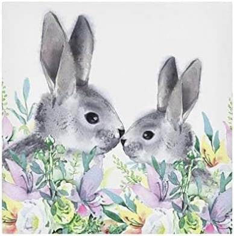 Coolnut Easter Bunny Cloth Napkins Set of 6, Oversized Washable ...
