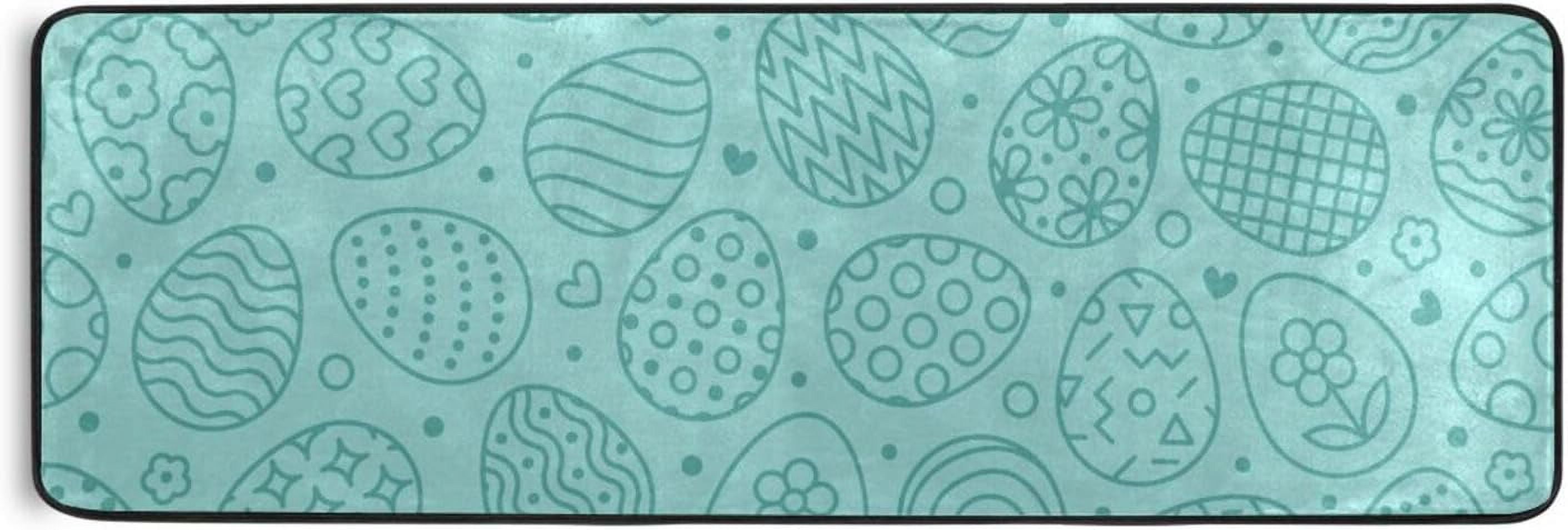 Coolnut Easter Eggs Pattern Area Rug - 2' x 6' Washable Runner Rugs ...