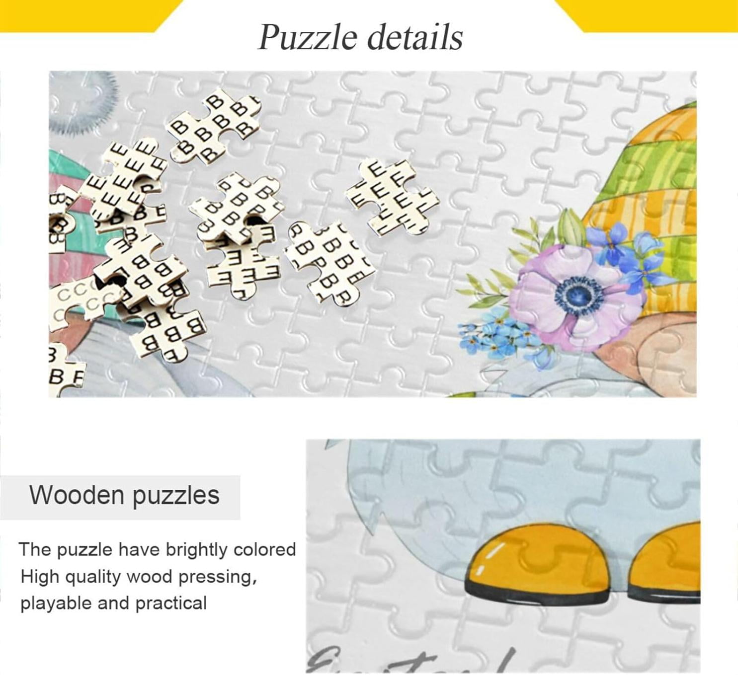 Coolnut Easter Gnome Puzzles for Adults and Kids 1000 Pieces, Wooden ...