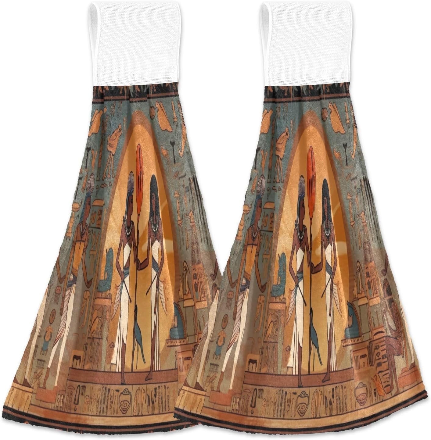 Coolnut Egyptian Gods Pharaohs Hand Towels Set of 2 Soft Absorbent ...