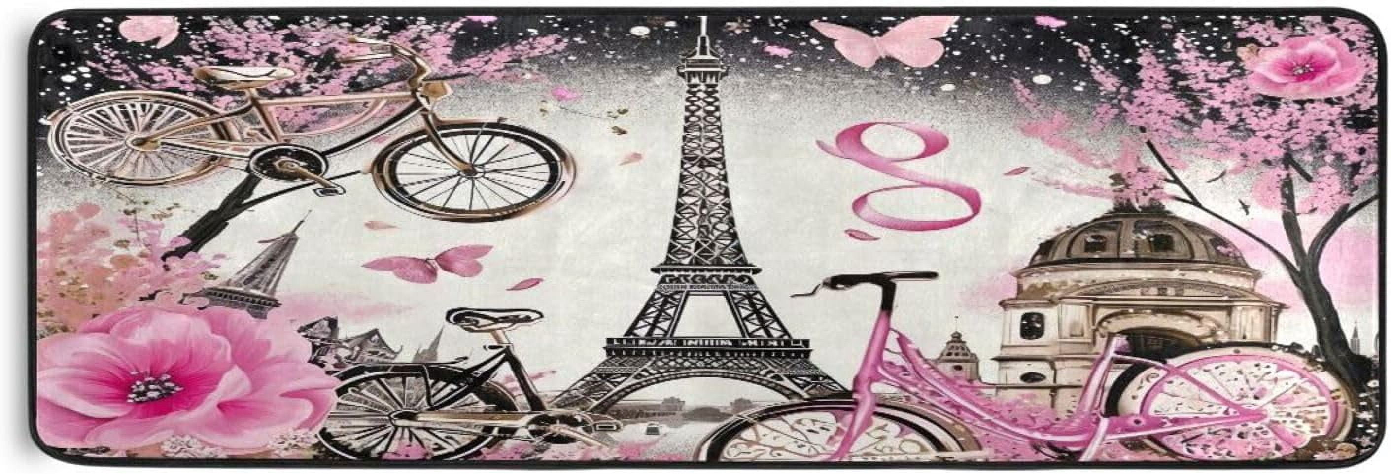 Coolnut Eiffel Tower Paris Area Rug - 2' x 6' Washable Runner Rugs with ...