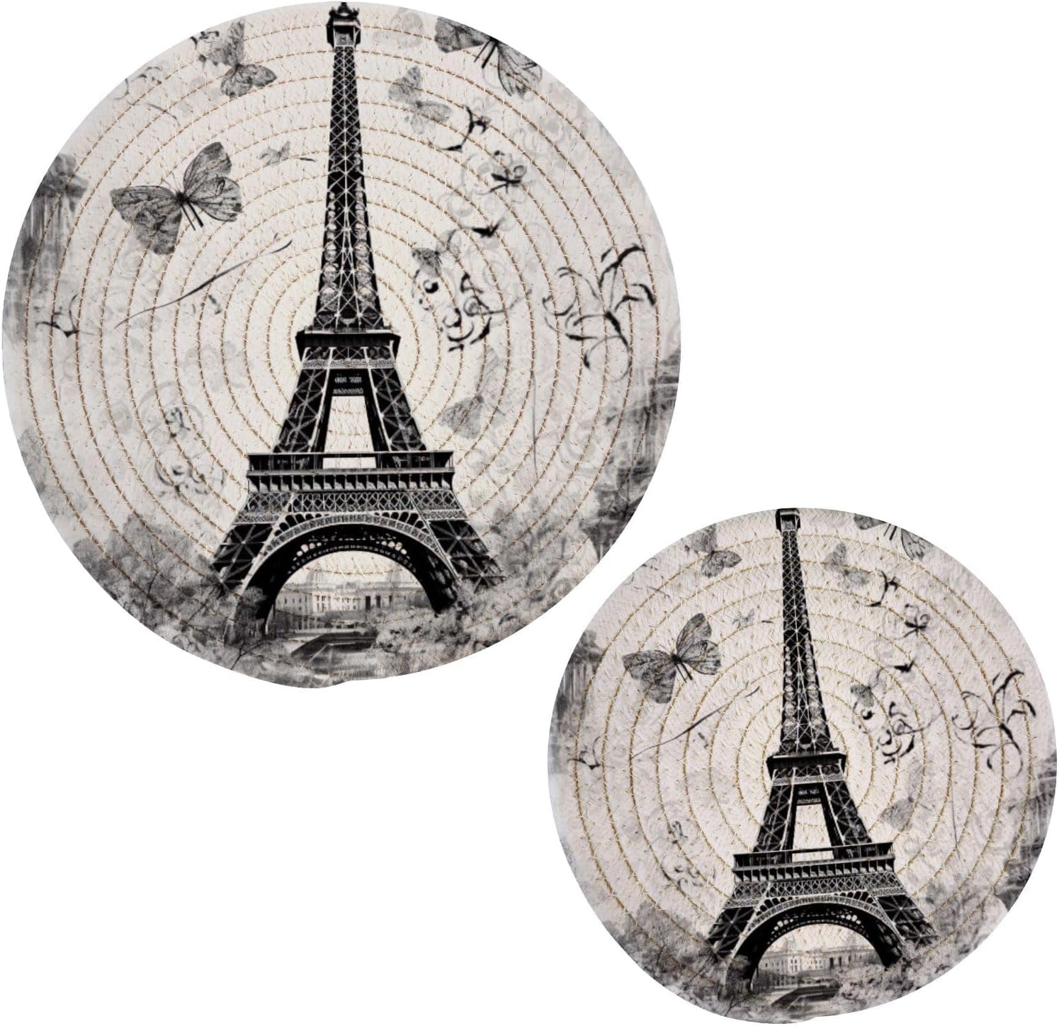 Coolnut Eiffel Tower Trivets Pot Holders Set of 2 Potholders for ...